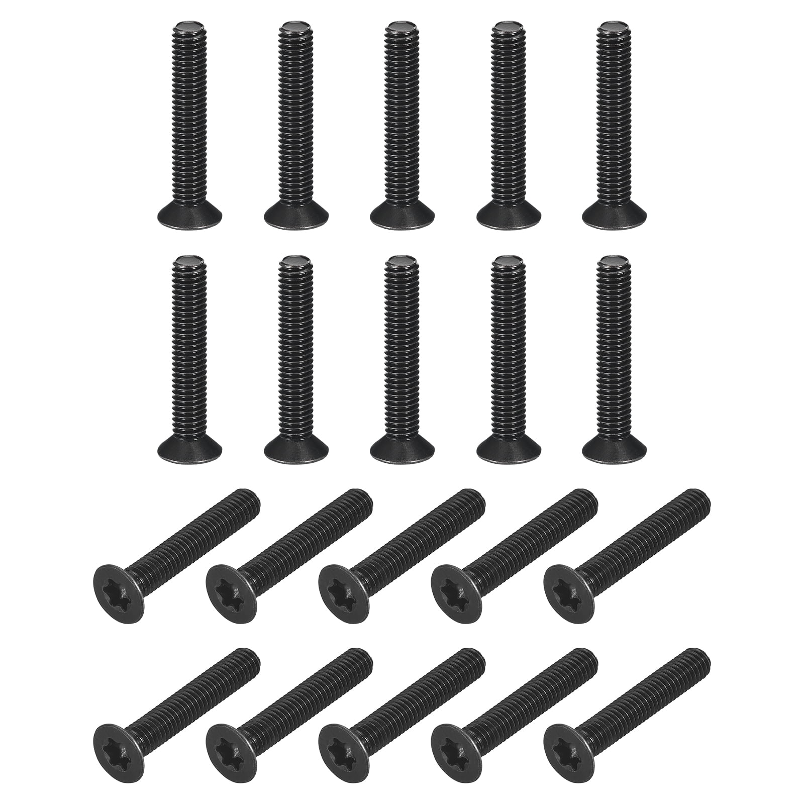 Uxcell M6-1.0x35mm Flat Head Torx Anti Theft Machine Screws, 20Pack 10. ...