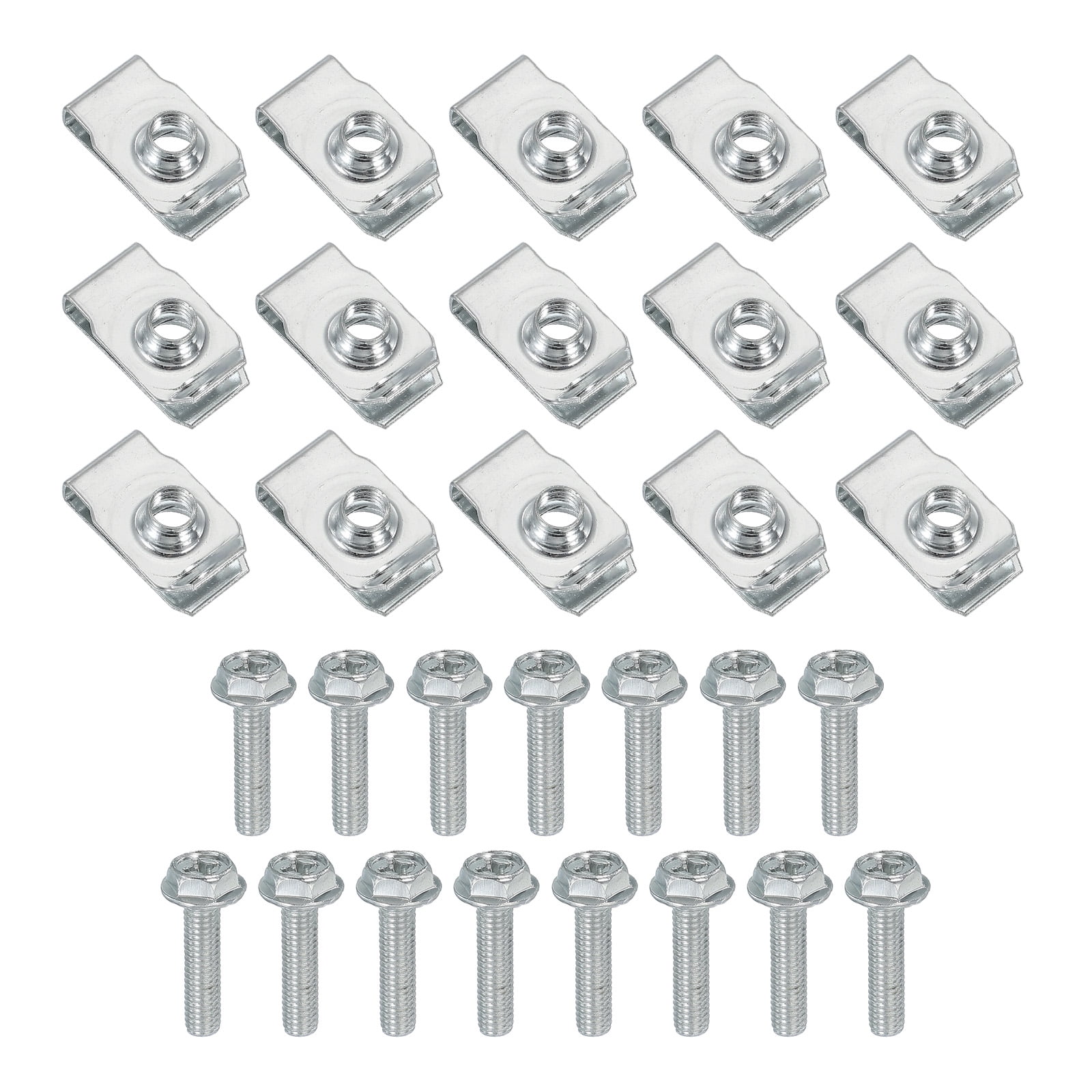 Uxcell Bolt and U-Nut Extruded U Nut & Body Bolt Kit Fastener Hardware ...