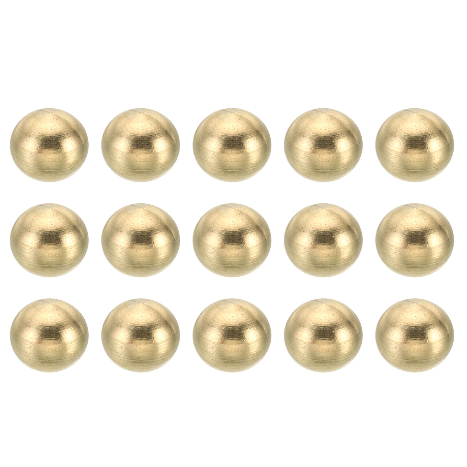 Uxcell M6*1 Thread Cap Nuts Knob 15 Pack Brass Ball Lamp Decoration ...