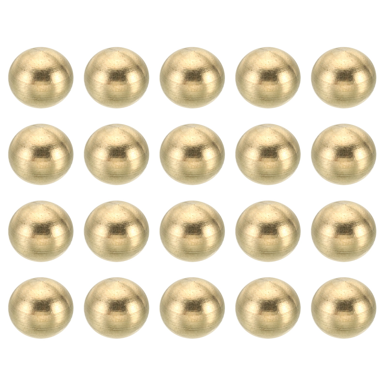 Uxcell M6*1 Thread Cap Nuts Knob 20 Pack Brass Ball Lamp Decoration ...