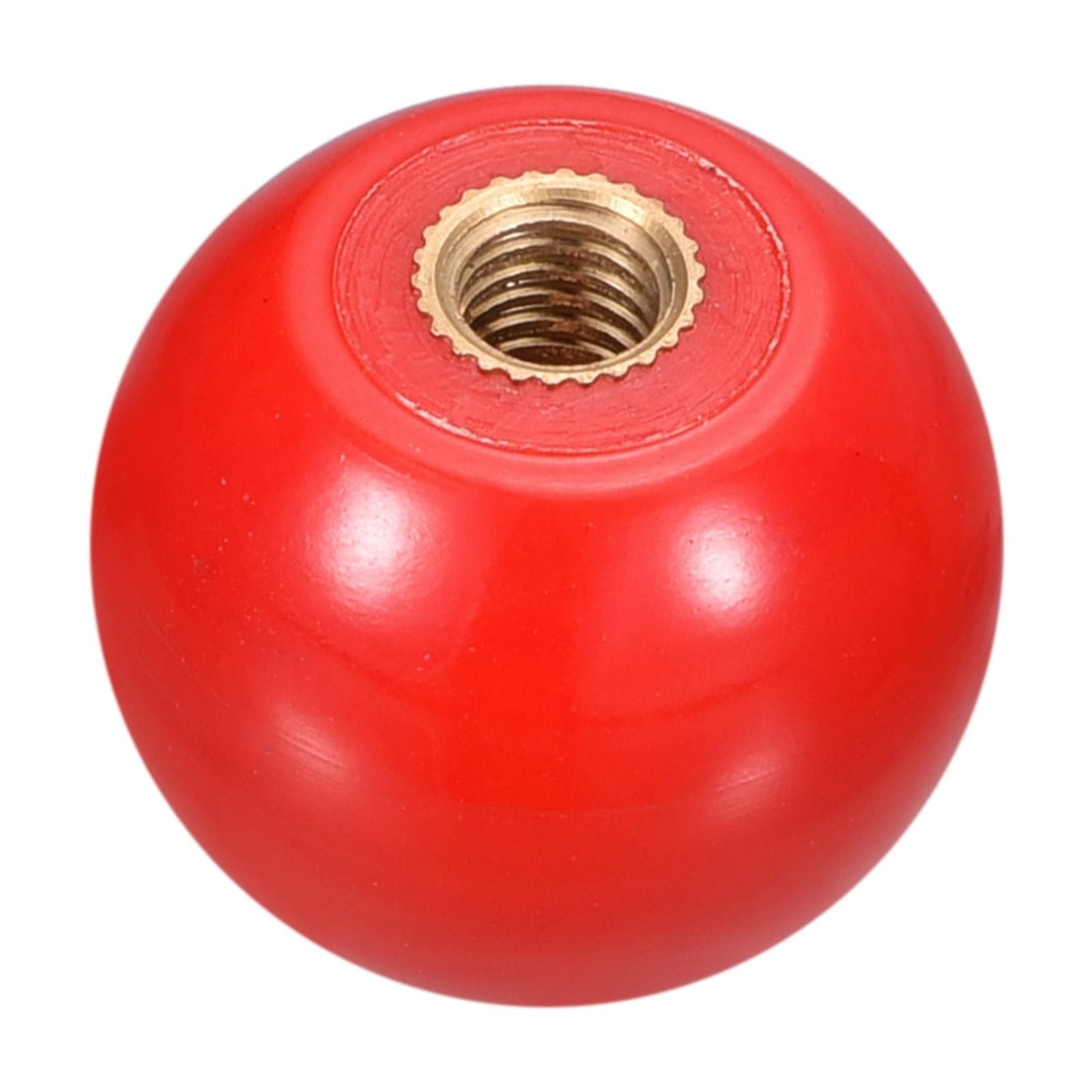 Uxcell M6 Copper Thread 25mm Dia Threaded Ball Knobs for Machine Handle ...
