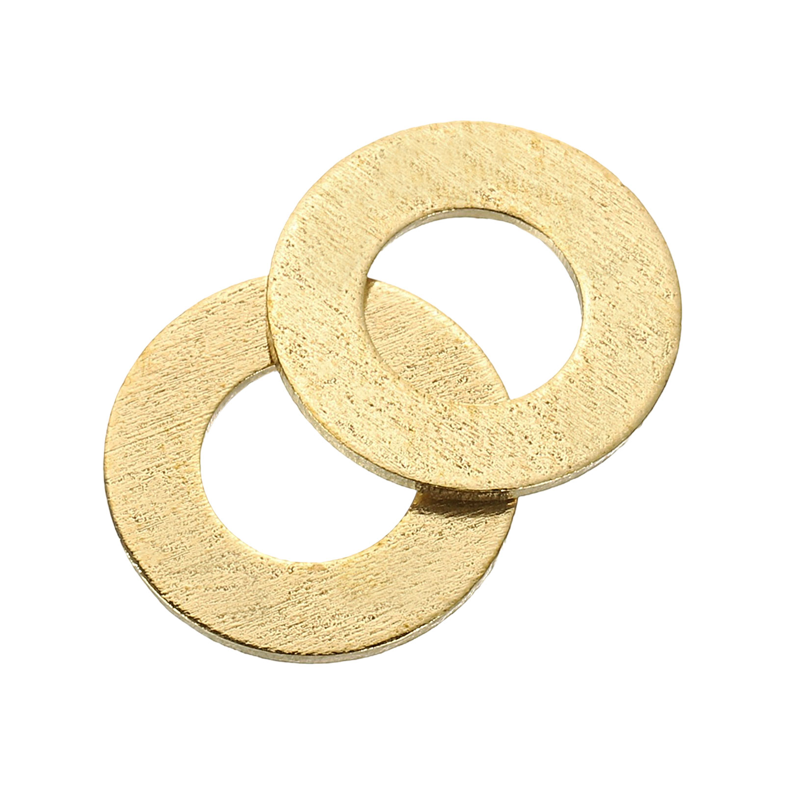 Uxcell M6 Flat Washer, 50 PackBrass Ring Washers 12mm OD 0.8mm Thick ...