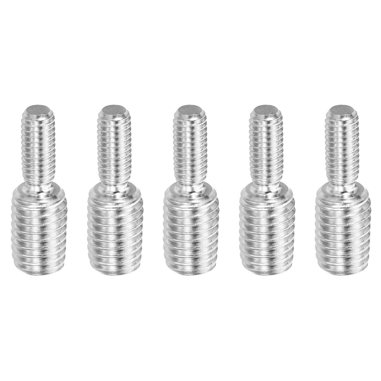 Uxcell M6*M10*30mm Double End Threaded Stud Screw Bolt, 5 Pack 304 ...