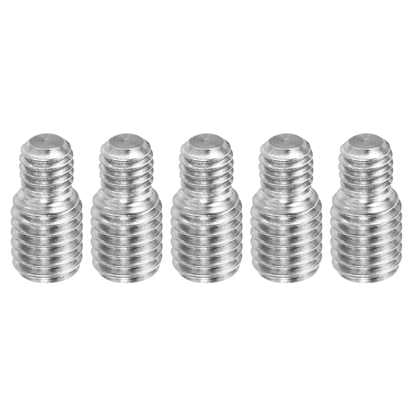 Uxcell M6*M8*16mm Double End Threaded Stud Screw Bolt, 5 Pack 304 ...