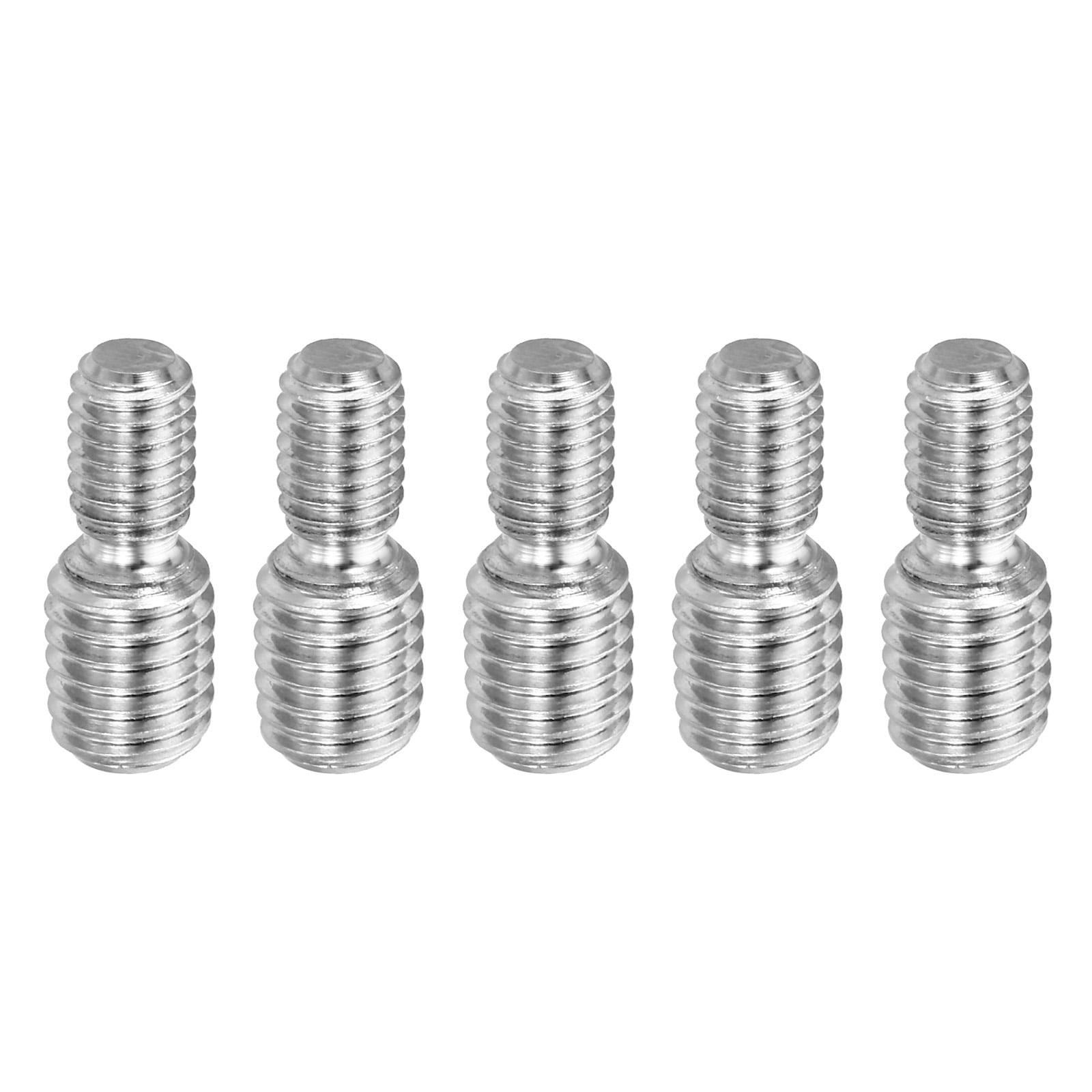 Uxcell M6*M8*20mm Double End Threaded Stud Screw Bolt, 5 Pack 304 ...