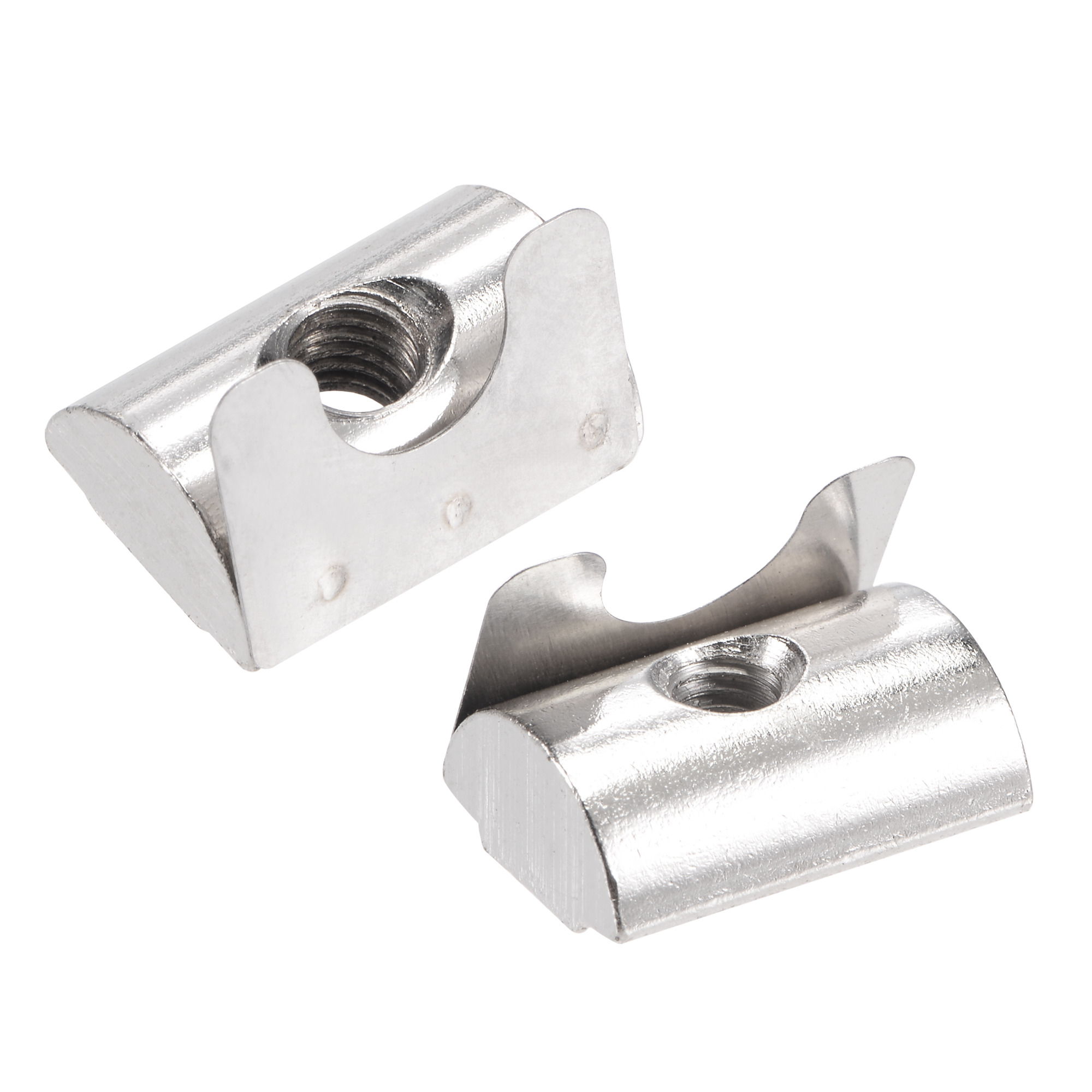 Uxcell M6 Roll in Spring T Nut with Spring Sheet Carbon Steel for 4040 ...