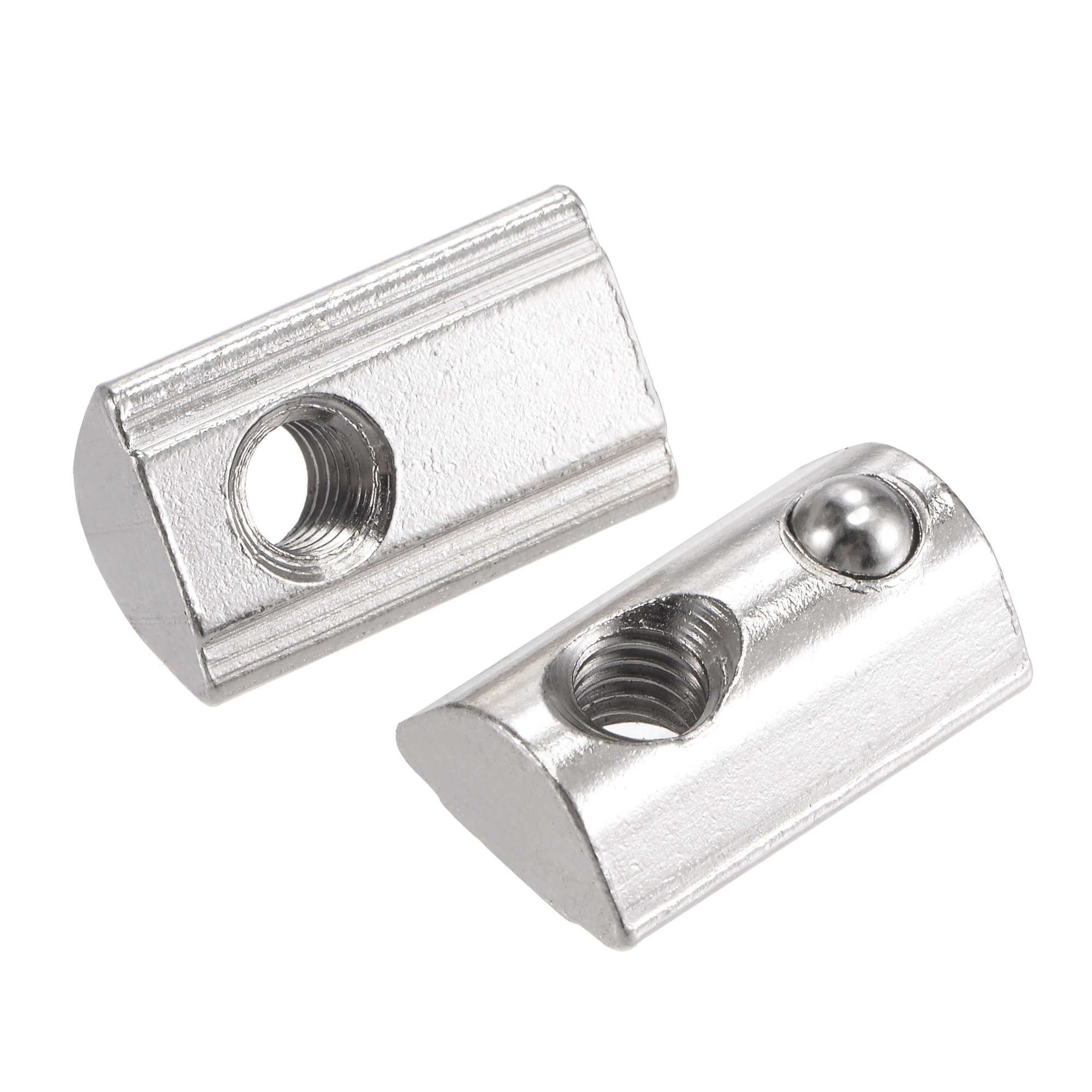 Uxcell M6 Roll in Spring T-nut with Ball Carbon Steel for 4040 Series ...