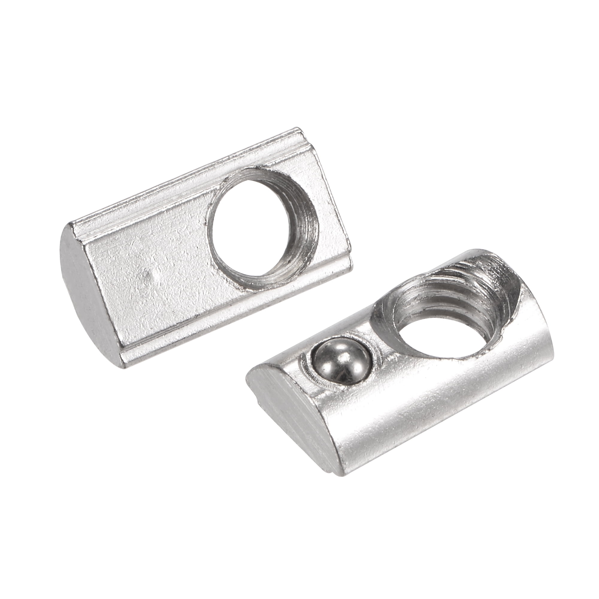 Uxcell M6 Roll in Spring T-nut with Ball for 2020 Series Rail with 6mm ...