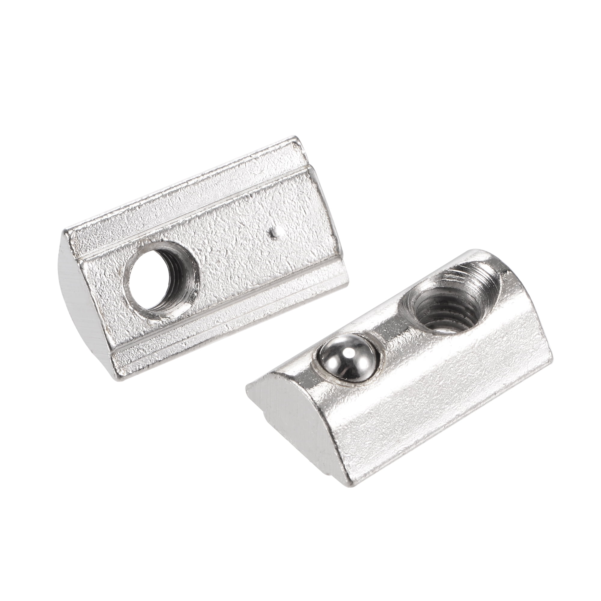 Uxcell M6 Roll in Spring T-nut with Ball for 4040 Series Rail with 8mm ...