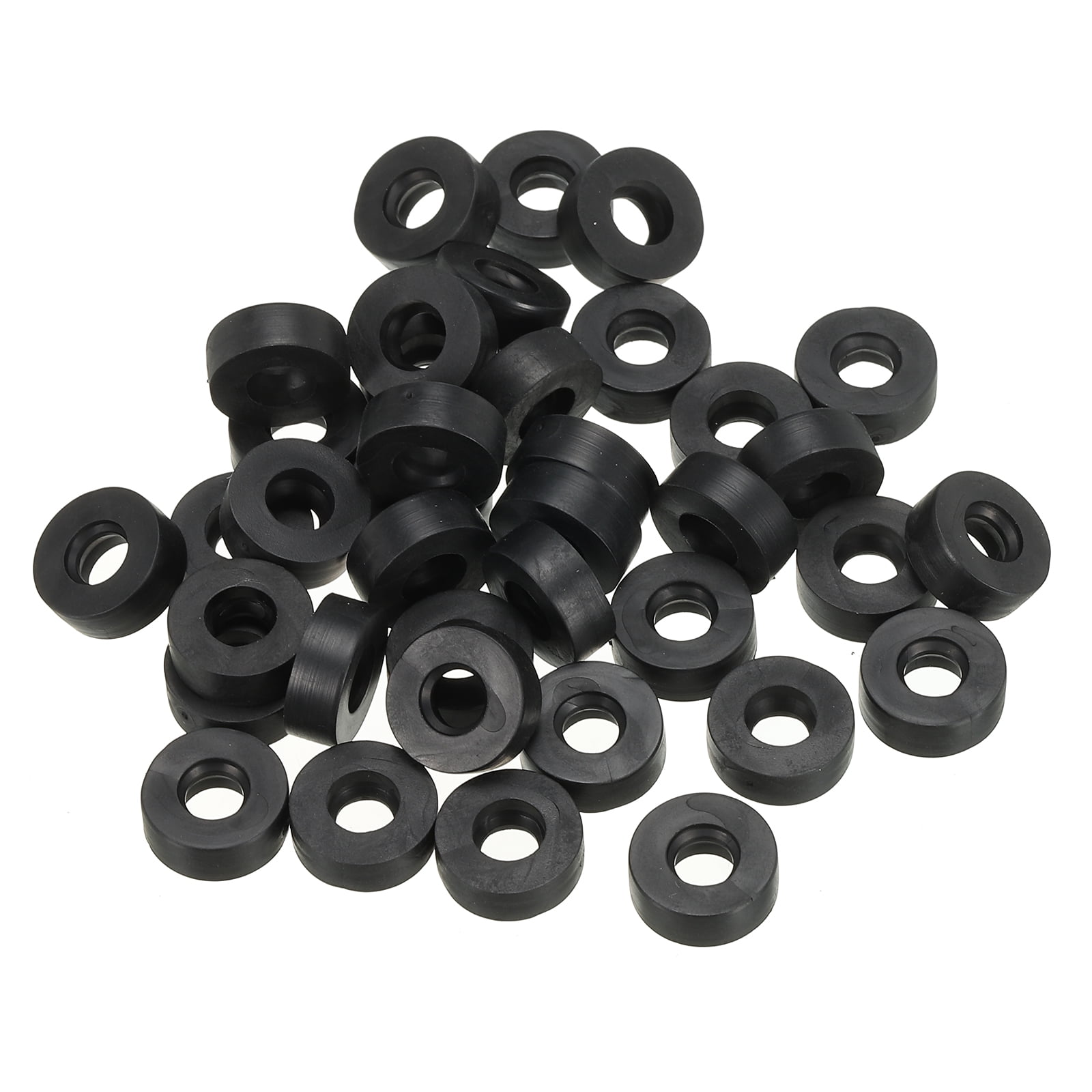 Uxcell M6 Rubber Flat Washer, 120 Pack 6mm ID 12mm OD Sealing Gasket ...