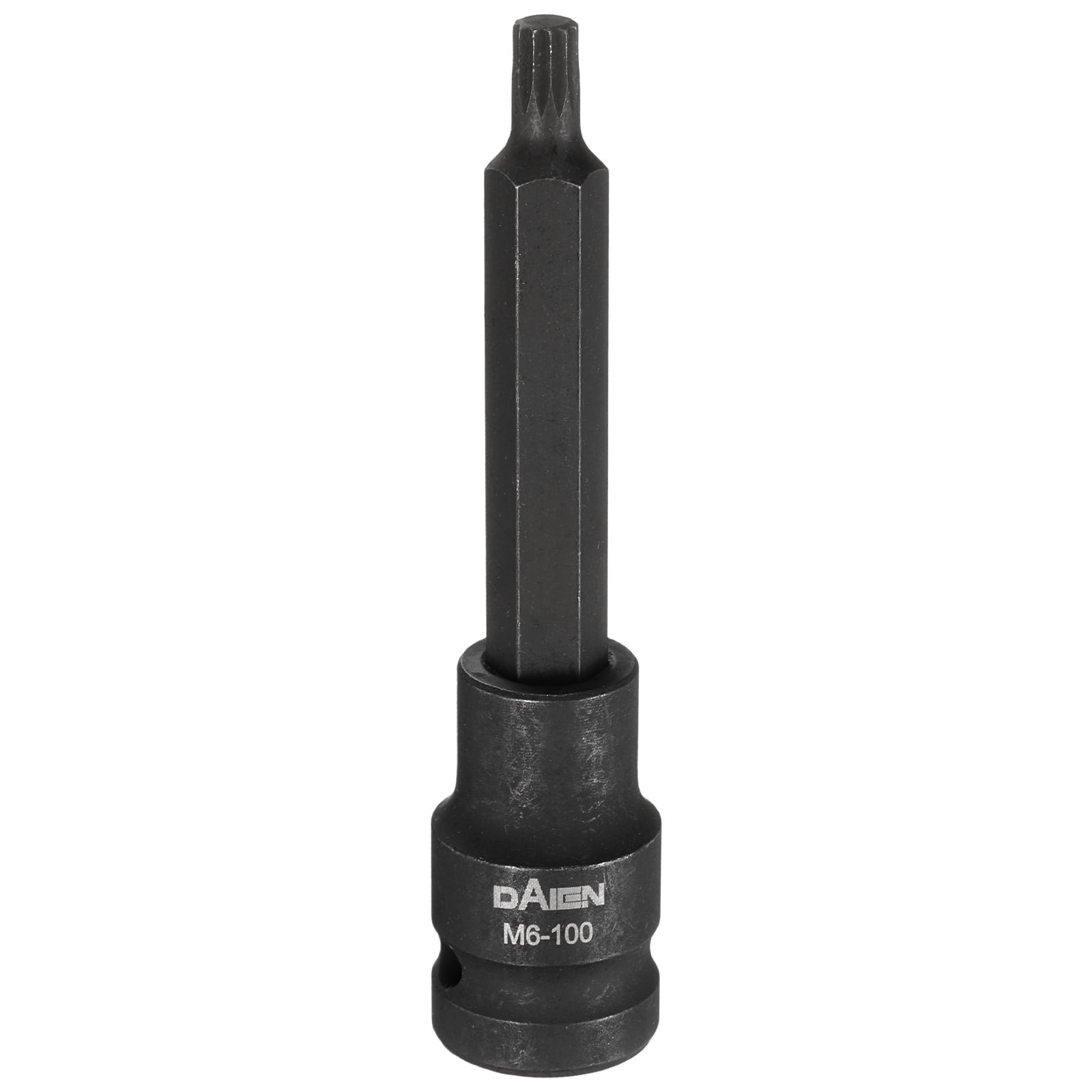 Uxcell M6 Triple Square Bit Socket 100mm/3.94" Length 1/2" Square Drive ...