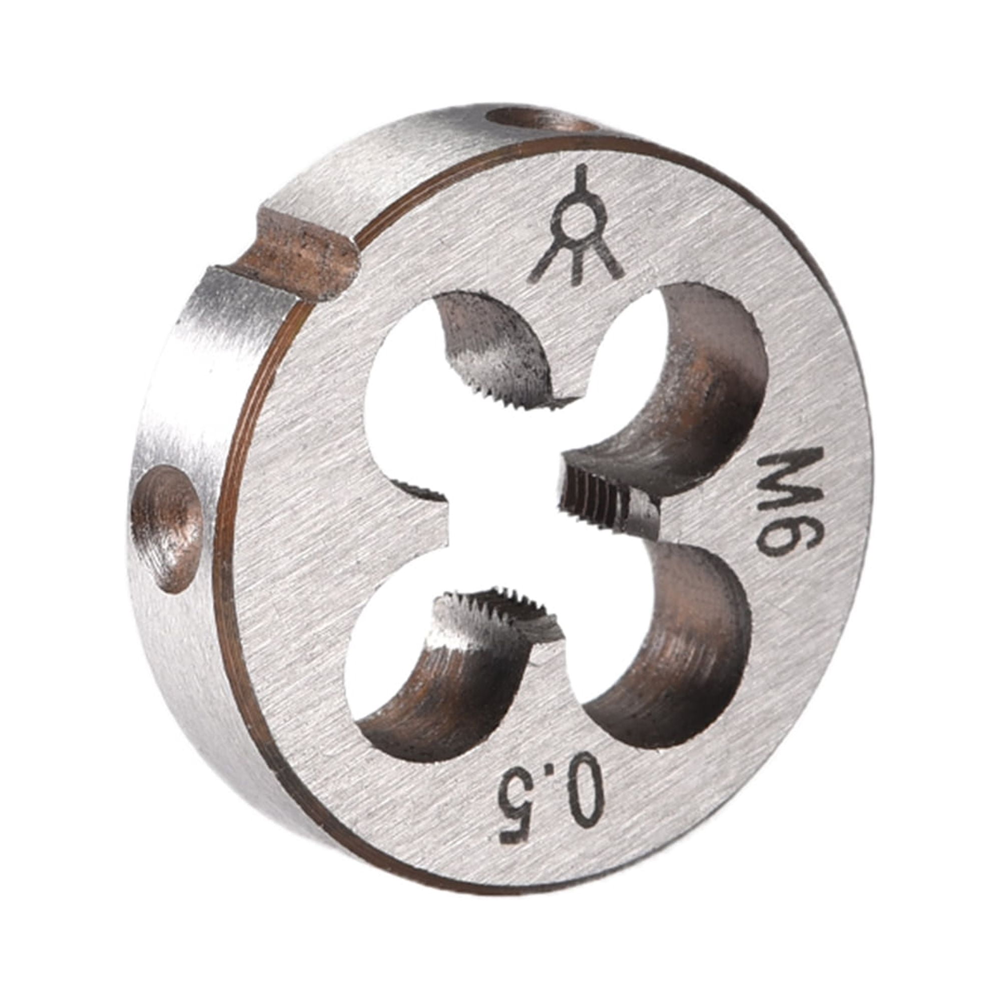 Uxcell M6 x 0.5 Metric Alloy Steel Machine Thread Round Threading Dies ...