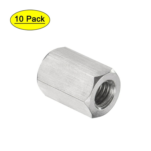 Uxcell M6 x 1.0-Pitch 15mm Length 304 Stainless Steel Metric Hex ...