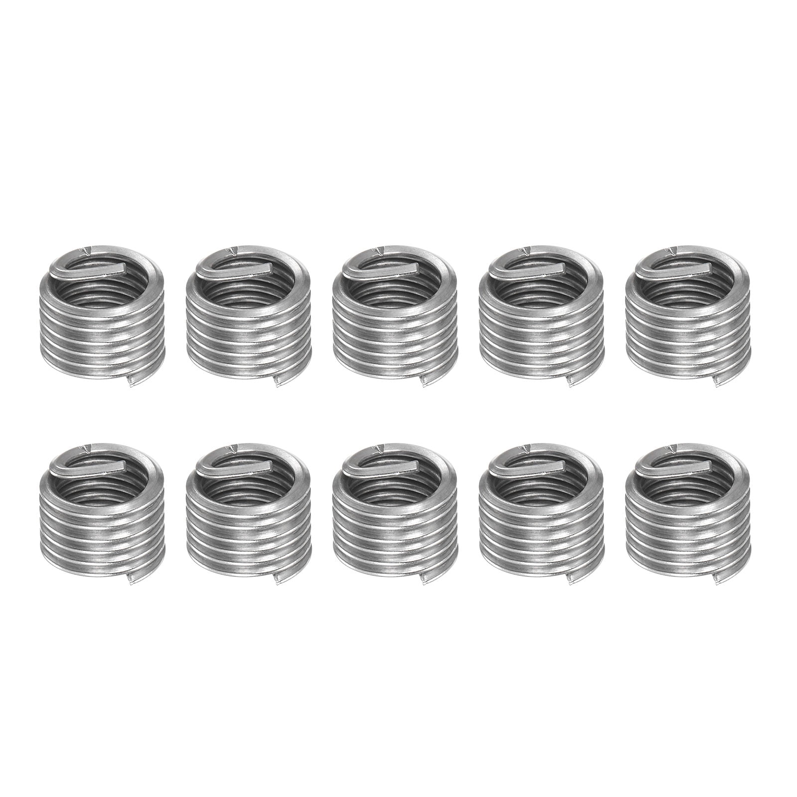 Uxcell M6 x 1 1.5D 9mm 304 Stainless Steel Wire Thread Insert Threaded ...