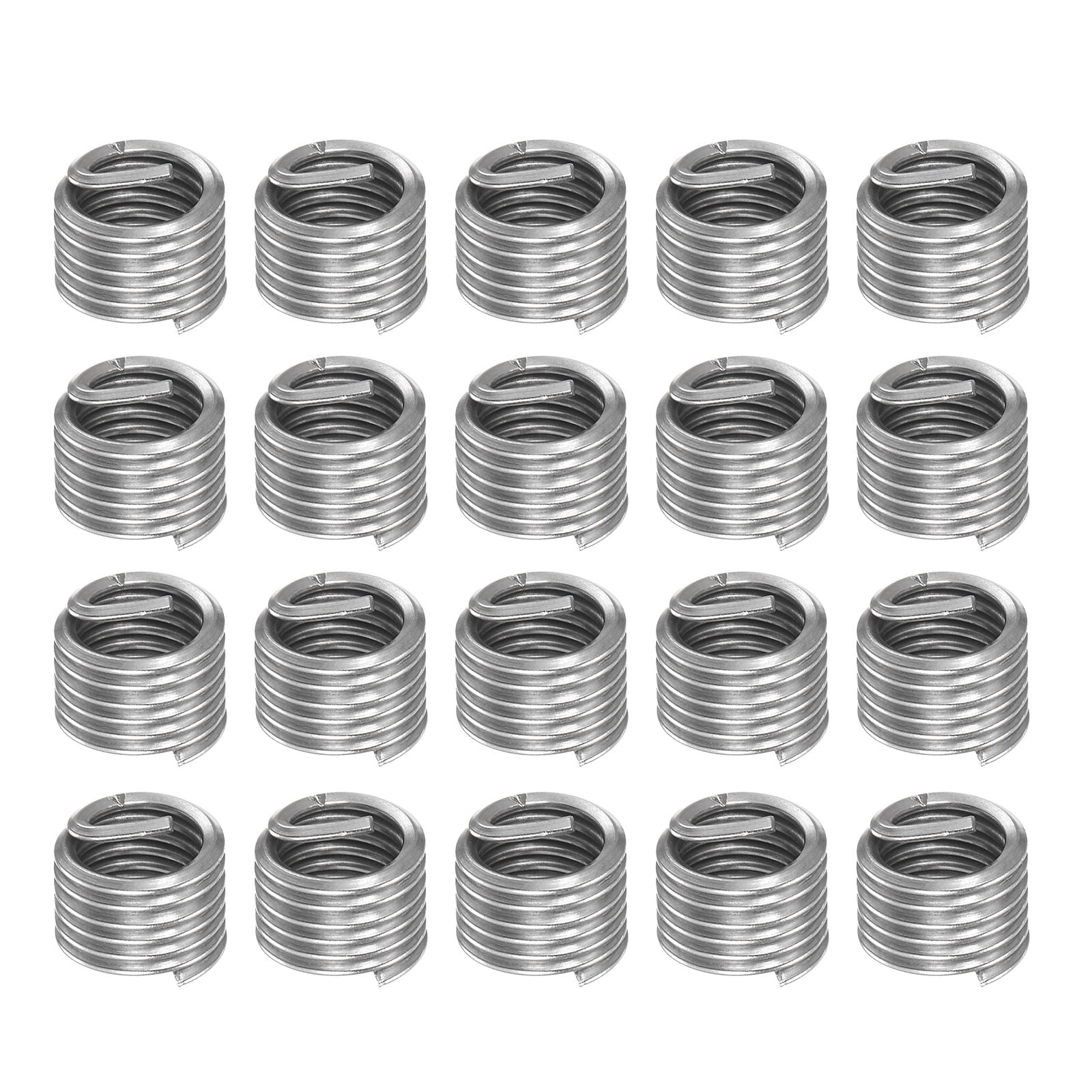 Uxcell M6 x 1 1.5D 9mm 304 Stainless Steel Wire Thread Insert Threaded ...