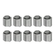 Uxcell M6 x 1 2D 12mm 304 Stainless Steel Wire Thread Insert Threaded ...