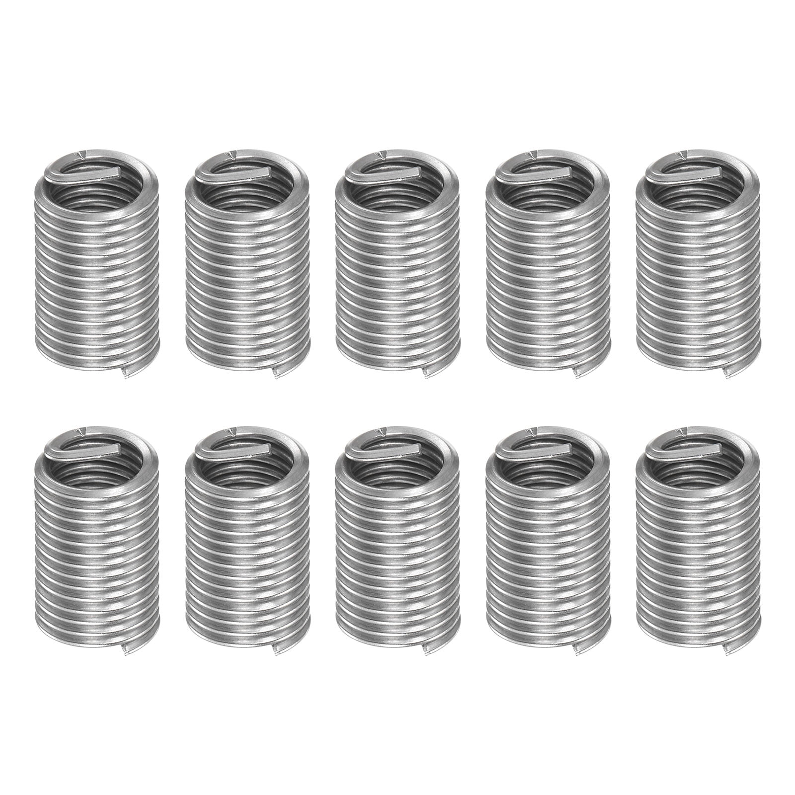 Uxcell M6 x 1 3D 18mm 304 Stainless Steel Wire Thread Insert Threaded ...