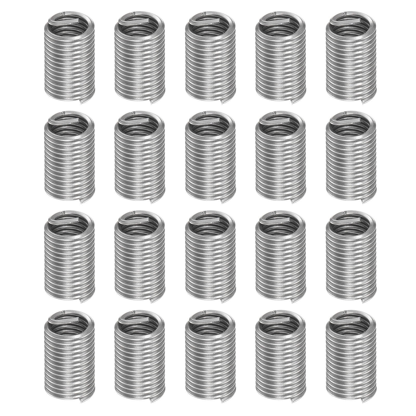 Uxcell M6 x 1 3D 18mm 304 Stainless Steel Wire Thread Insert Threaded ...