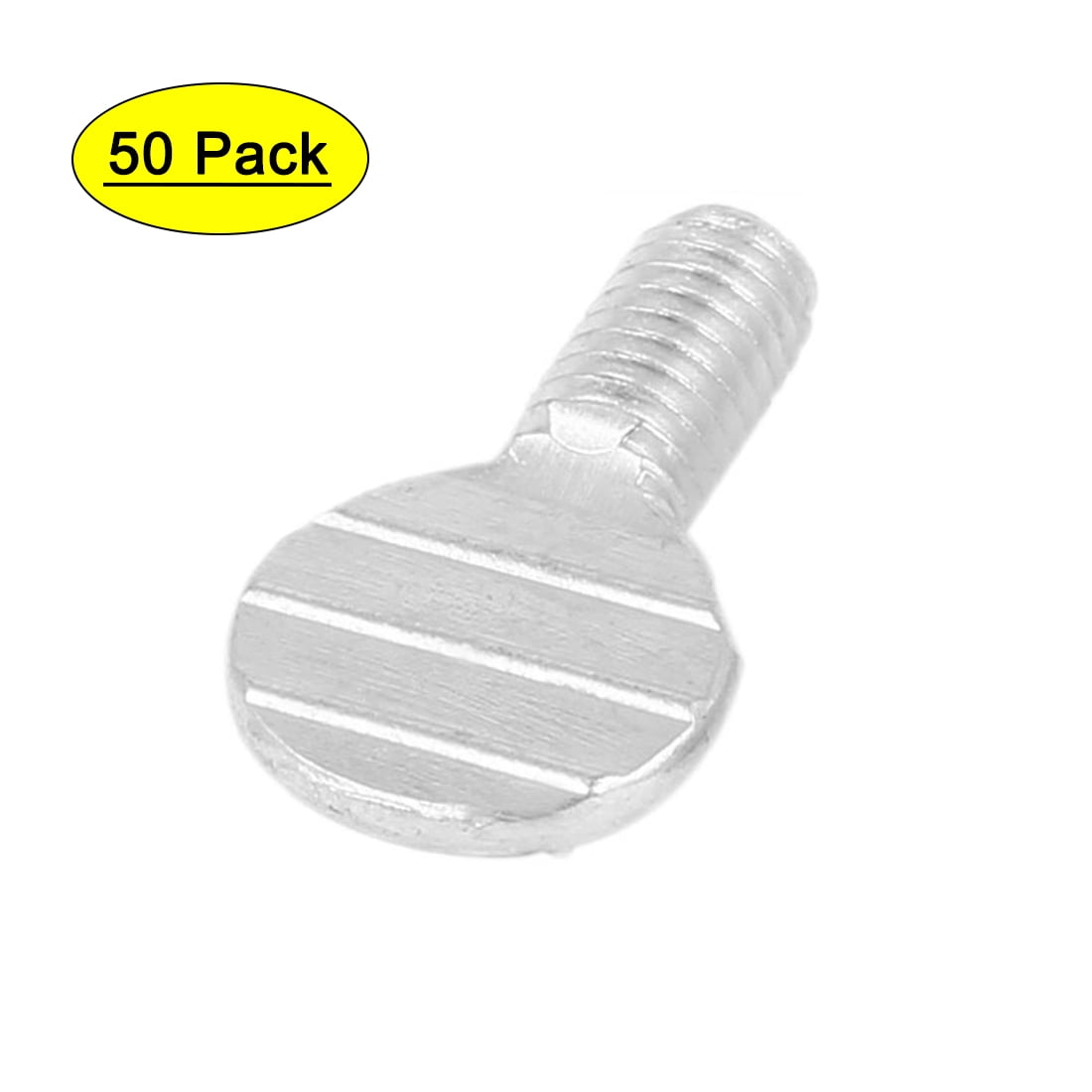 Uxcell M6 x 10mm Machine Threaded Carbon Steel Racket Thumb Screws ...