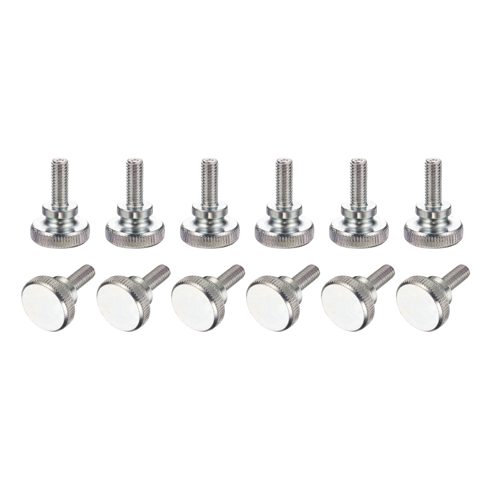 Uxcell M6 x 16mm 12Pcs Knurled Thumb Screws with Shoulder Grip Knobs ...