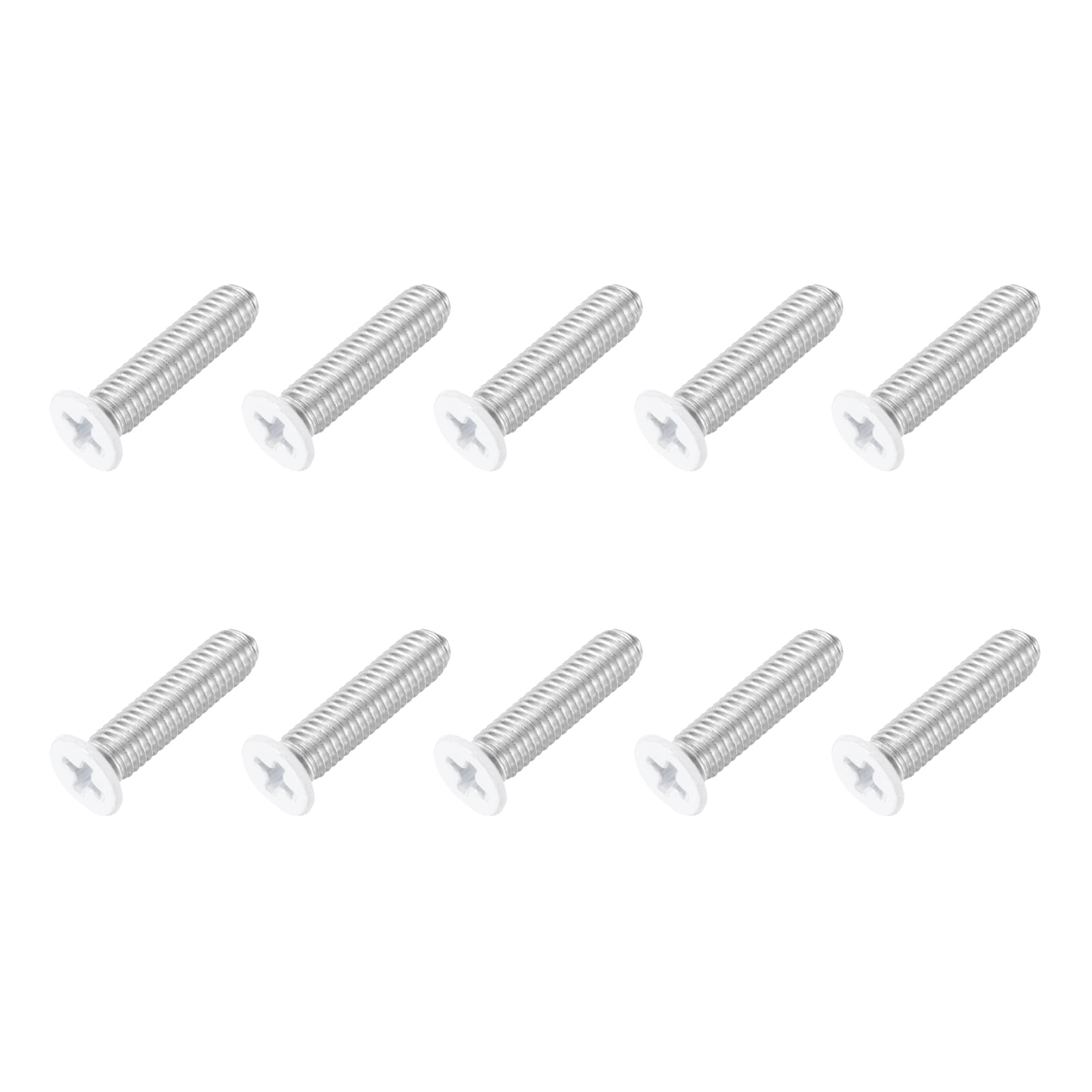 Uxcell M6 x 25mm Flat Countersunk Head Machine Screws 304 Stainless ...