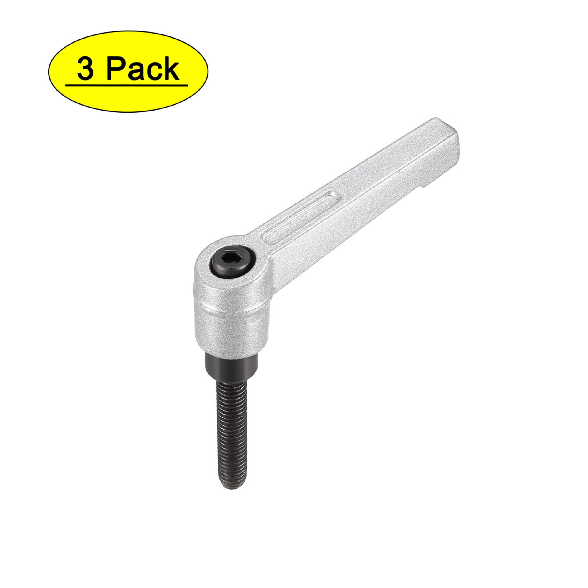 Uxcell M6 x 30mm Metric Adjustable Clamping Lever Handle with Stud ...