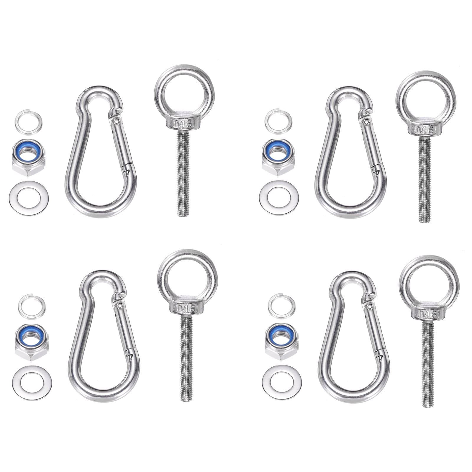 Uxcell M6 x 40mm Lifting Shoulder Eye Bolt 304 Stainless Steel Lifting ...