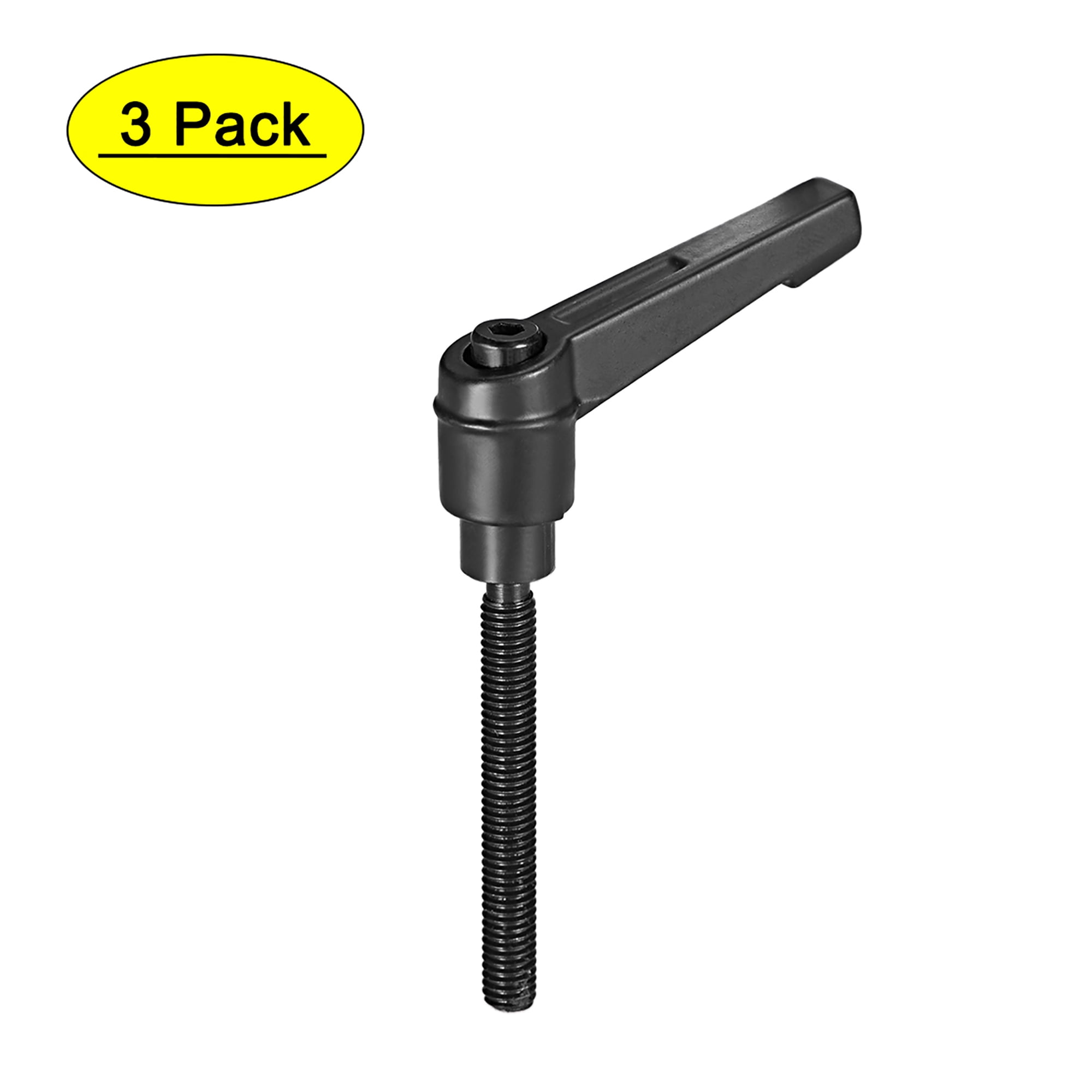 Uxcell M6 x 50mm Metric Adjustable Clamping Lever Handle with Stud ...