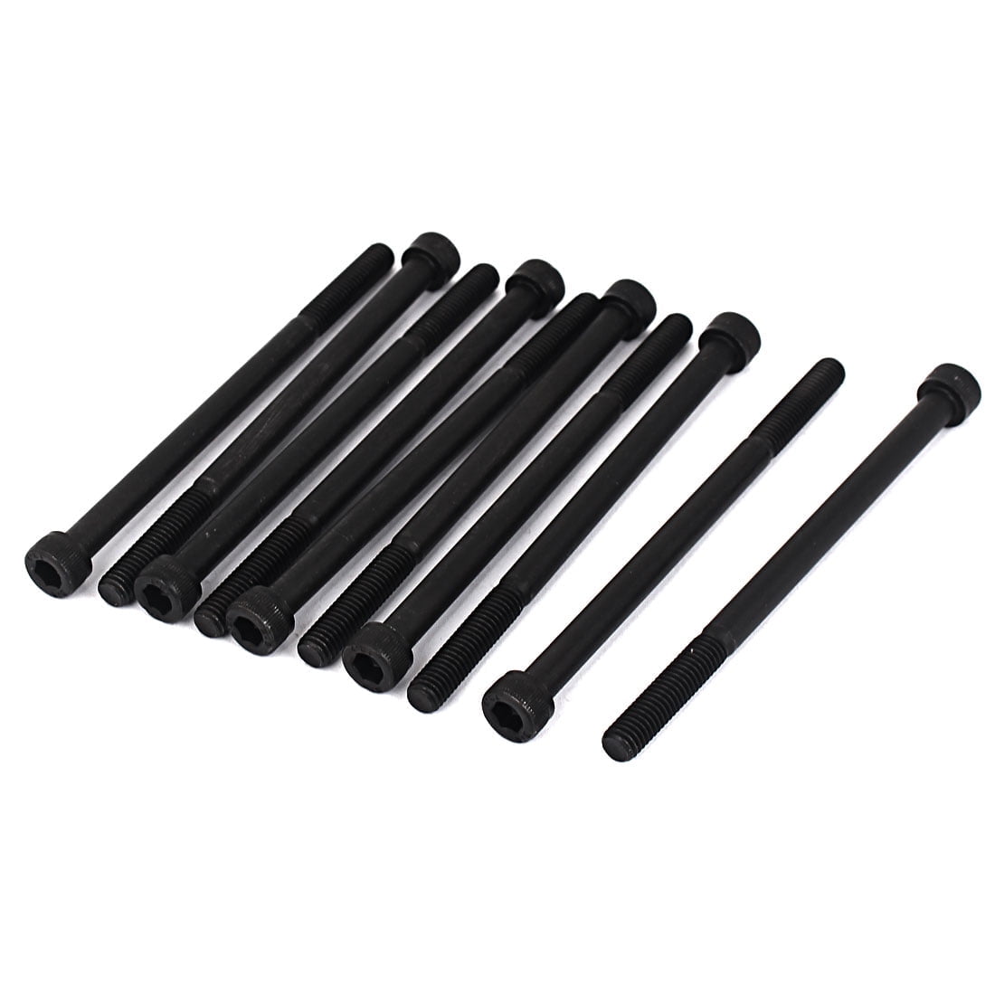 Uxcell M6 x 95mm 12.9 Alloy Steel Cap Head Hex Socket Screws Bolts (10 ...