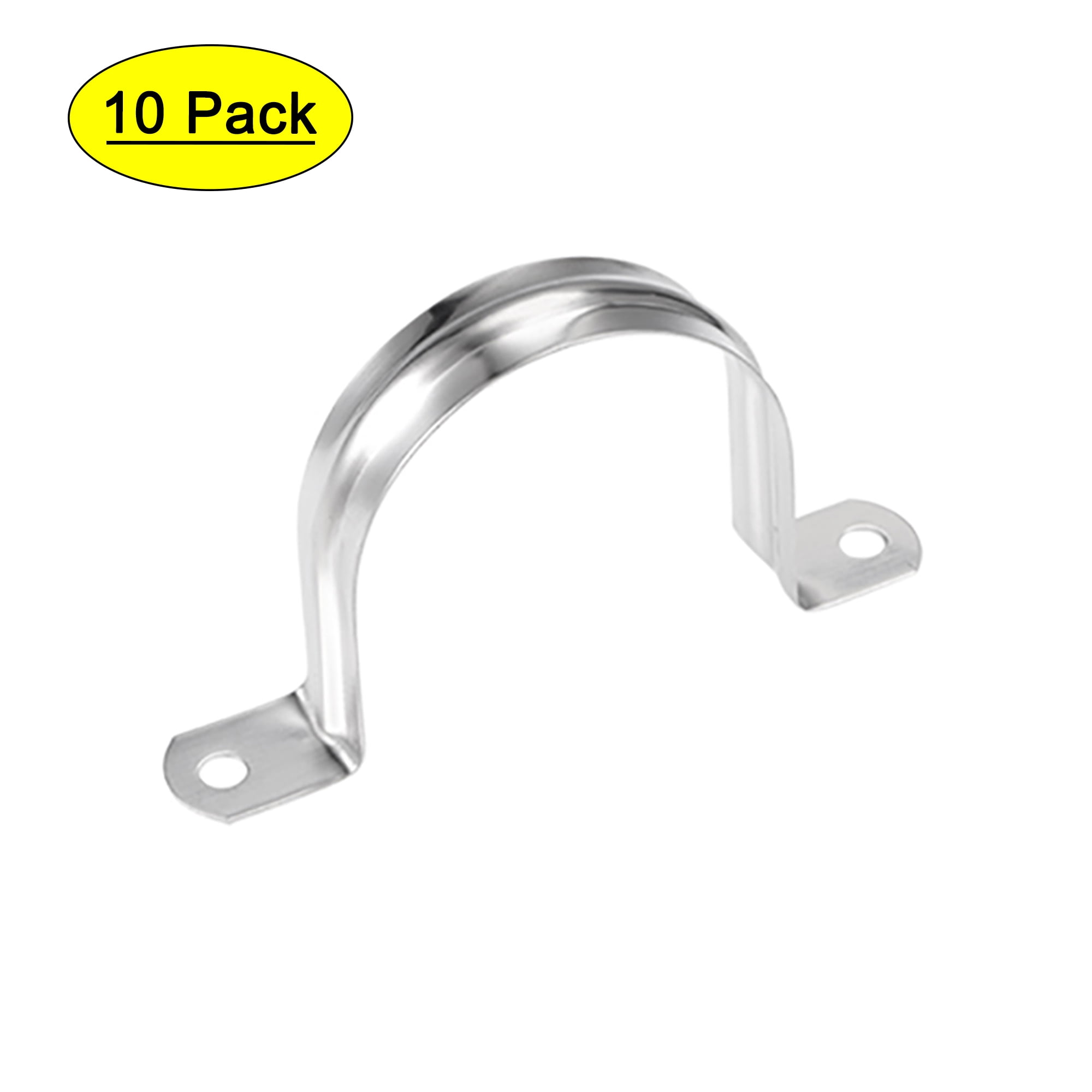 Uxcell M60 U Shaped Conduit Clamp Saddle Strap Tube Pipe Clip Stainless ...