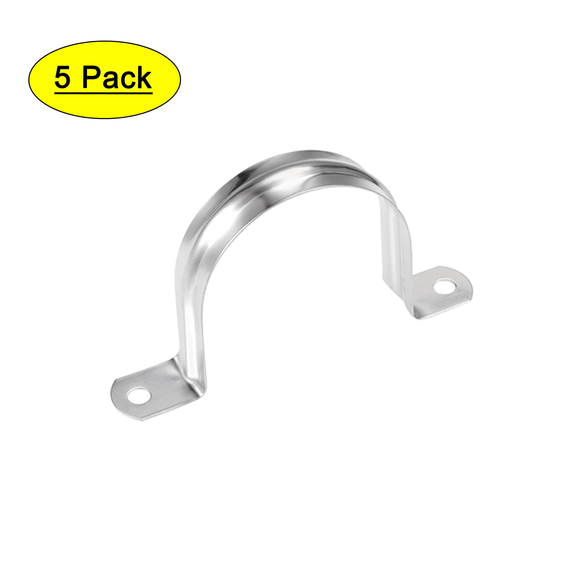 Uxcell M60 U Shaped Conduit Clamp Saddle Strap Tube Pipe Clip Stainless ...