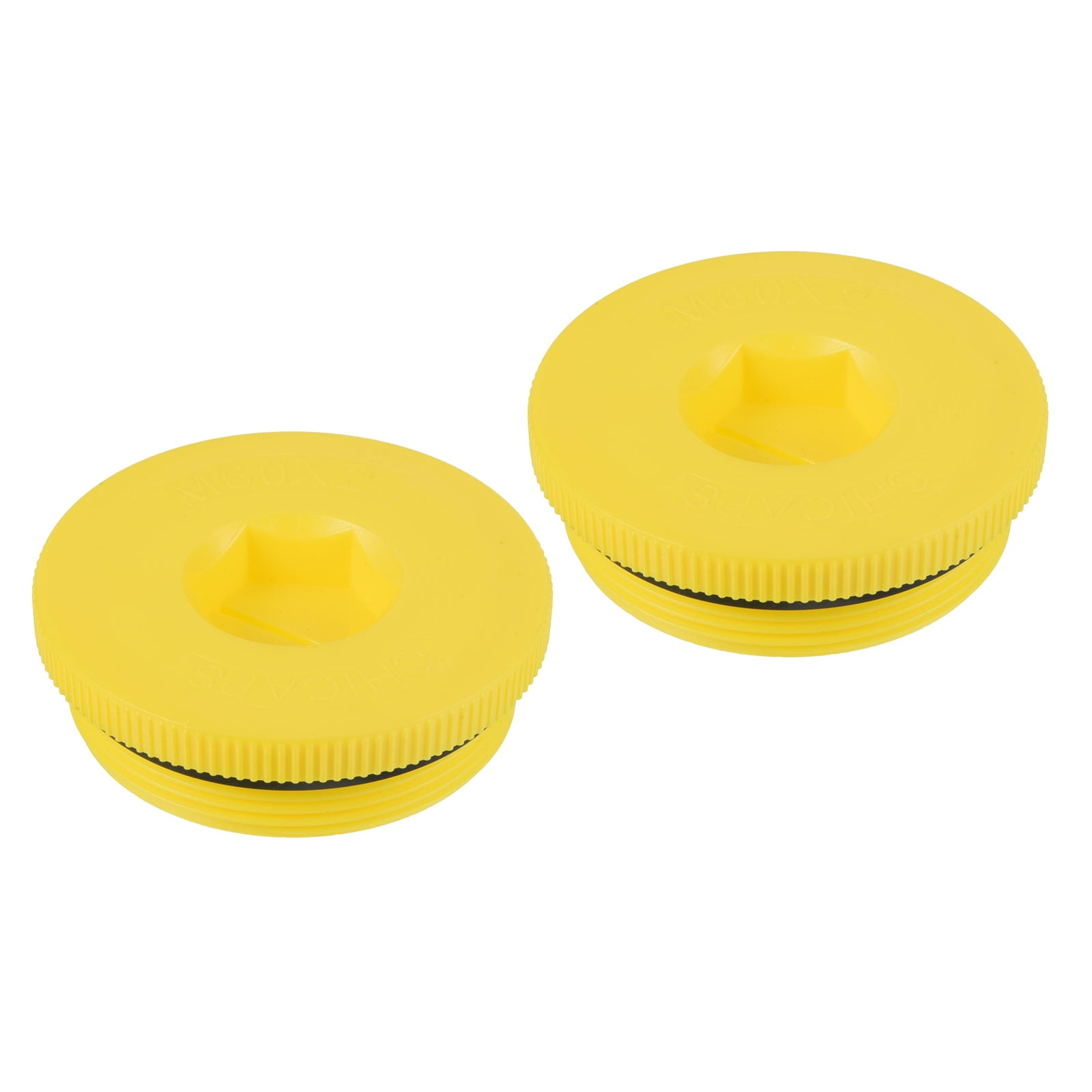 Uxcell M60x2 Hold Plugs Plastic Male Threaded Hex Socket End Cap ...