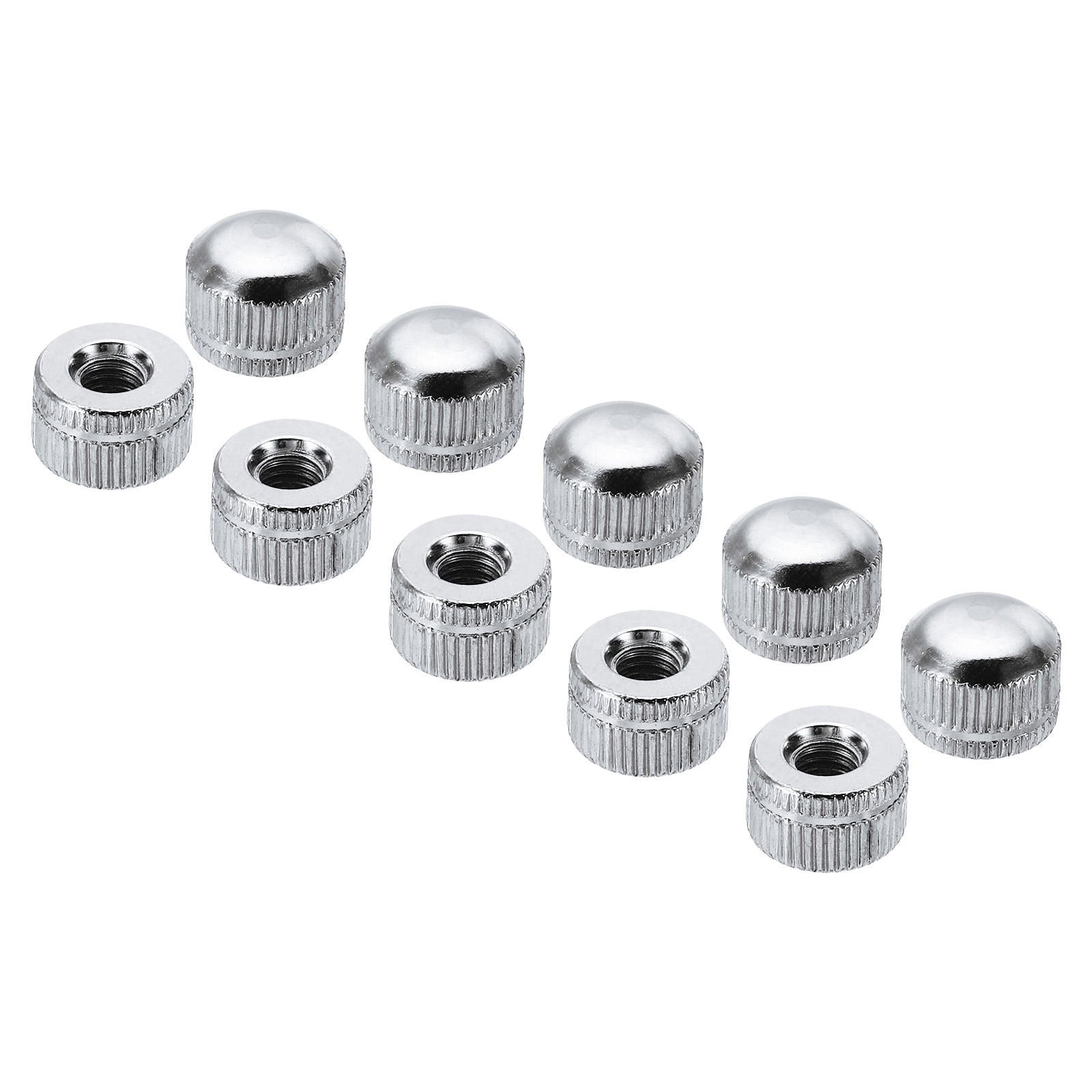 Uxcell M6x1 Cap Nut, 30 Pcs Acorn Nut Screw Knob Cap Insert Bolt Cover ...