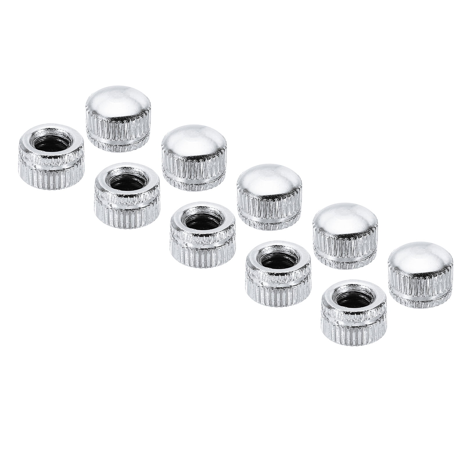 Uxcell M6x1 Cap Nut, 30 Pcs Acorn Nut Screw Knob Cap Insert Bolt Cover ...