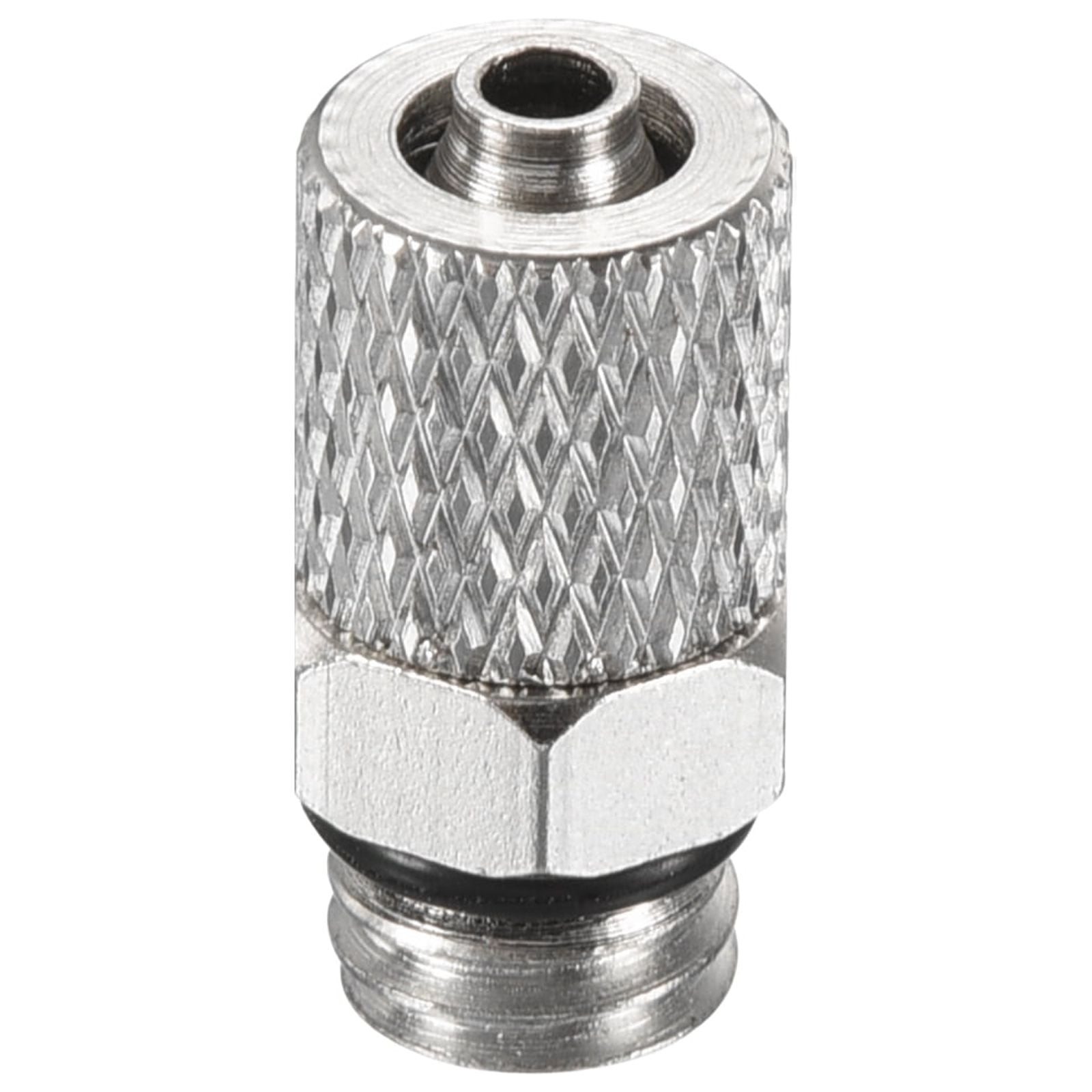 Uxcell M6x1 Compression Fitting Connector Male Thread Push to Quick ...