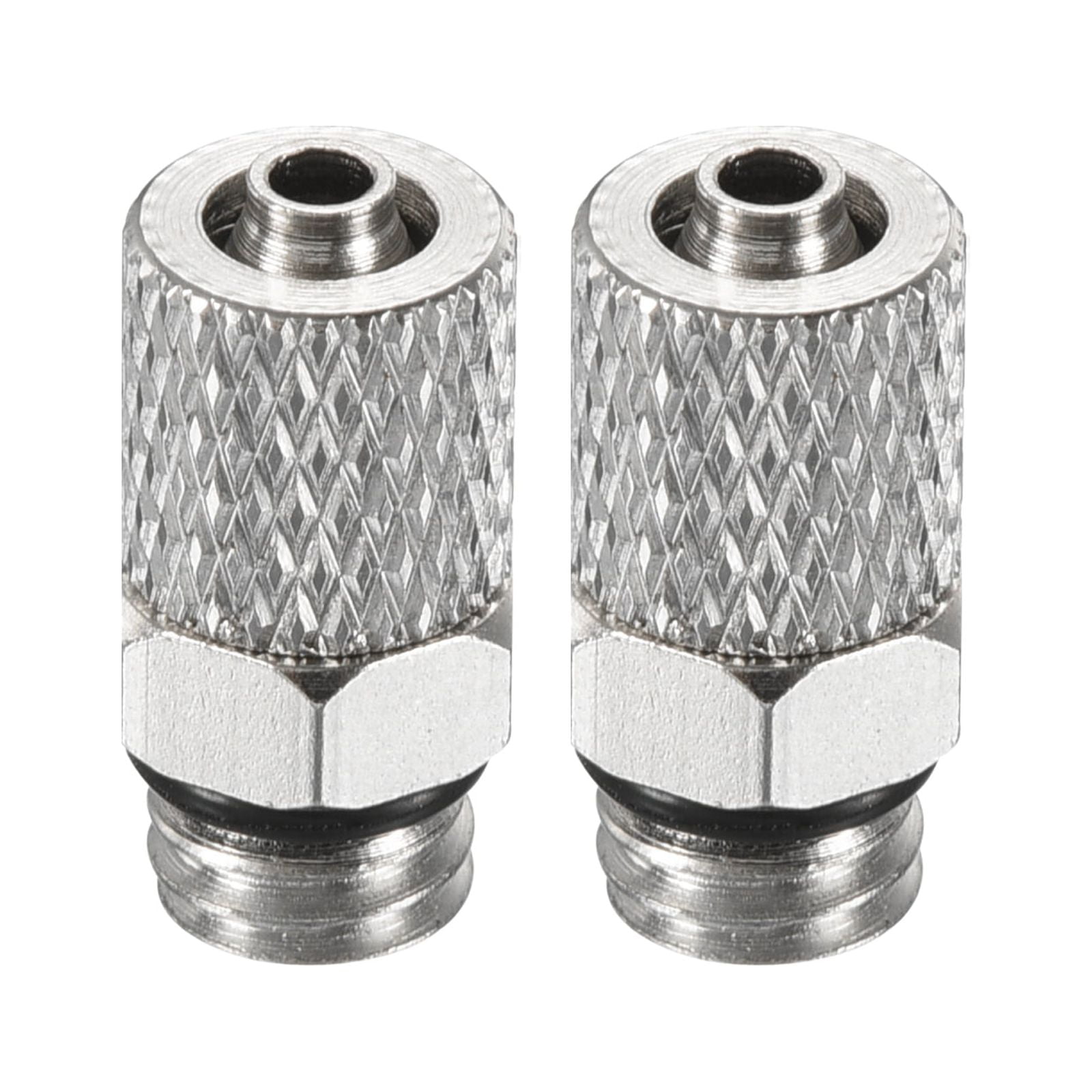 Uxcell M6x1 Compression Fitting Connector Male Thread Push to Quick ...