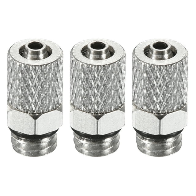 Uxcell M6x1 Compression Fitting Connector Male Thread Push to Quick ...