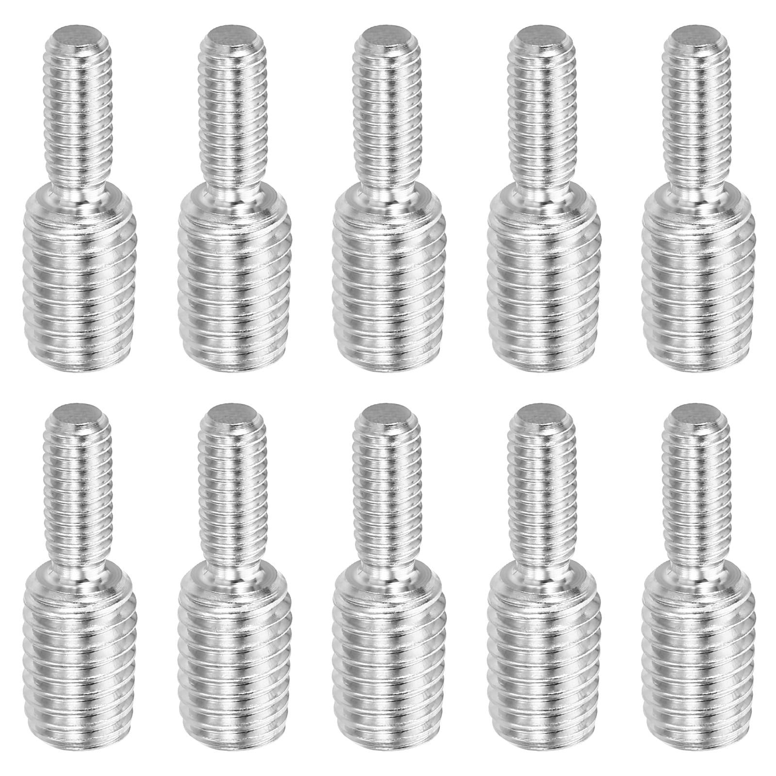 Uxcell M6x1 to M10x1.5 Double End Threaded Stud Screw Bolt 304 ...