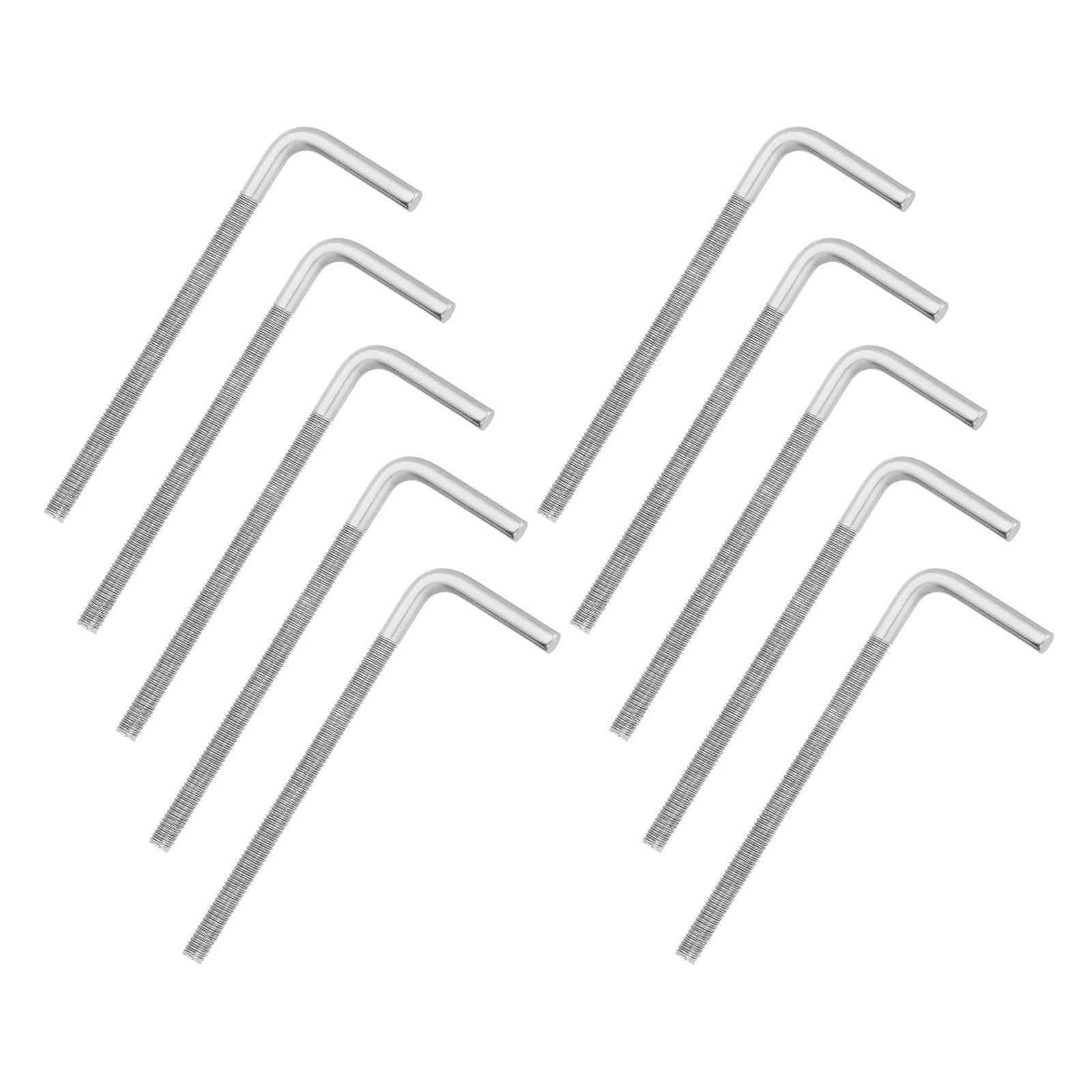 Uxcell M6x100mm 7/L-Shaped Right Angle Bolt Screw, 304 Stainless Steel ...