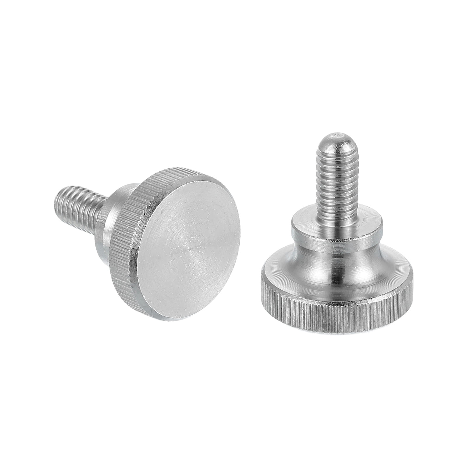 Uxcell M6x10mm Knurled Thumb Screws, 304 Stainless Steel Diamond Head ...