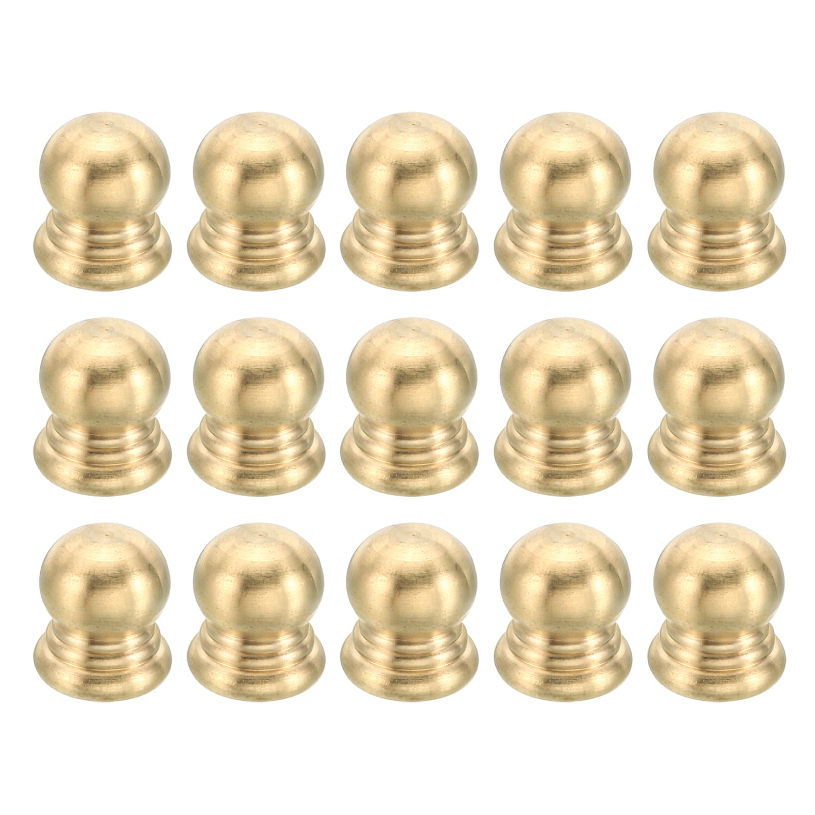 Uxcell M6x10x12mm Cap Nut, 15 Pack Brass Acorn Nut Screw Knob Cap ...