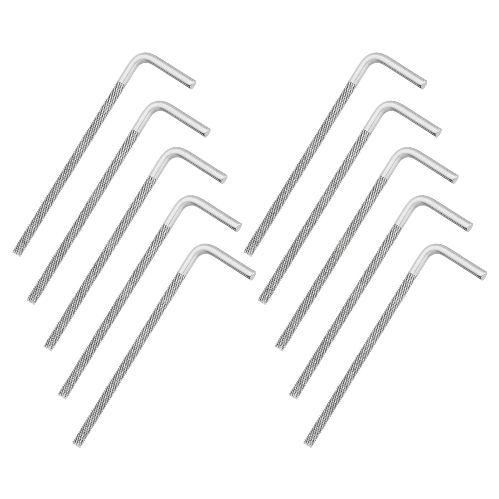 Uxcell M6x120mm 7/L-Shaped Right Angle Bolt Screw, 304 Stainless Steel ...