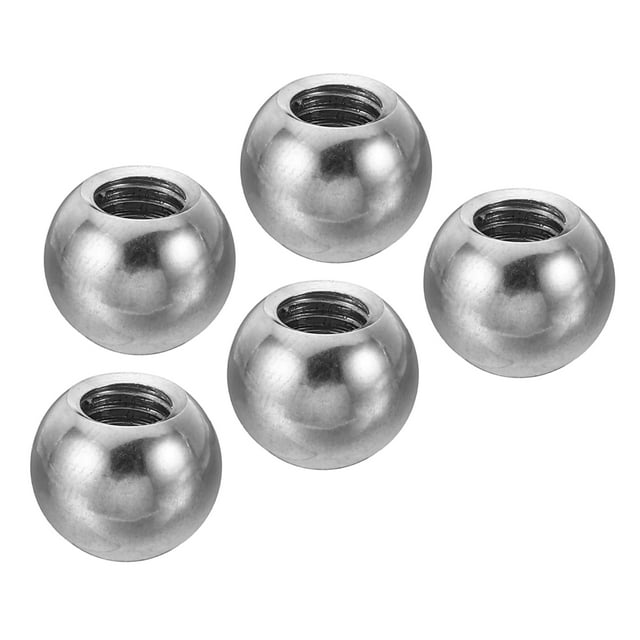 Uxcell M6x12mm Ball Nuts Knob, 5 Pack Thread 304 Stainless Steel Round ...