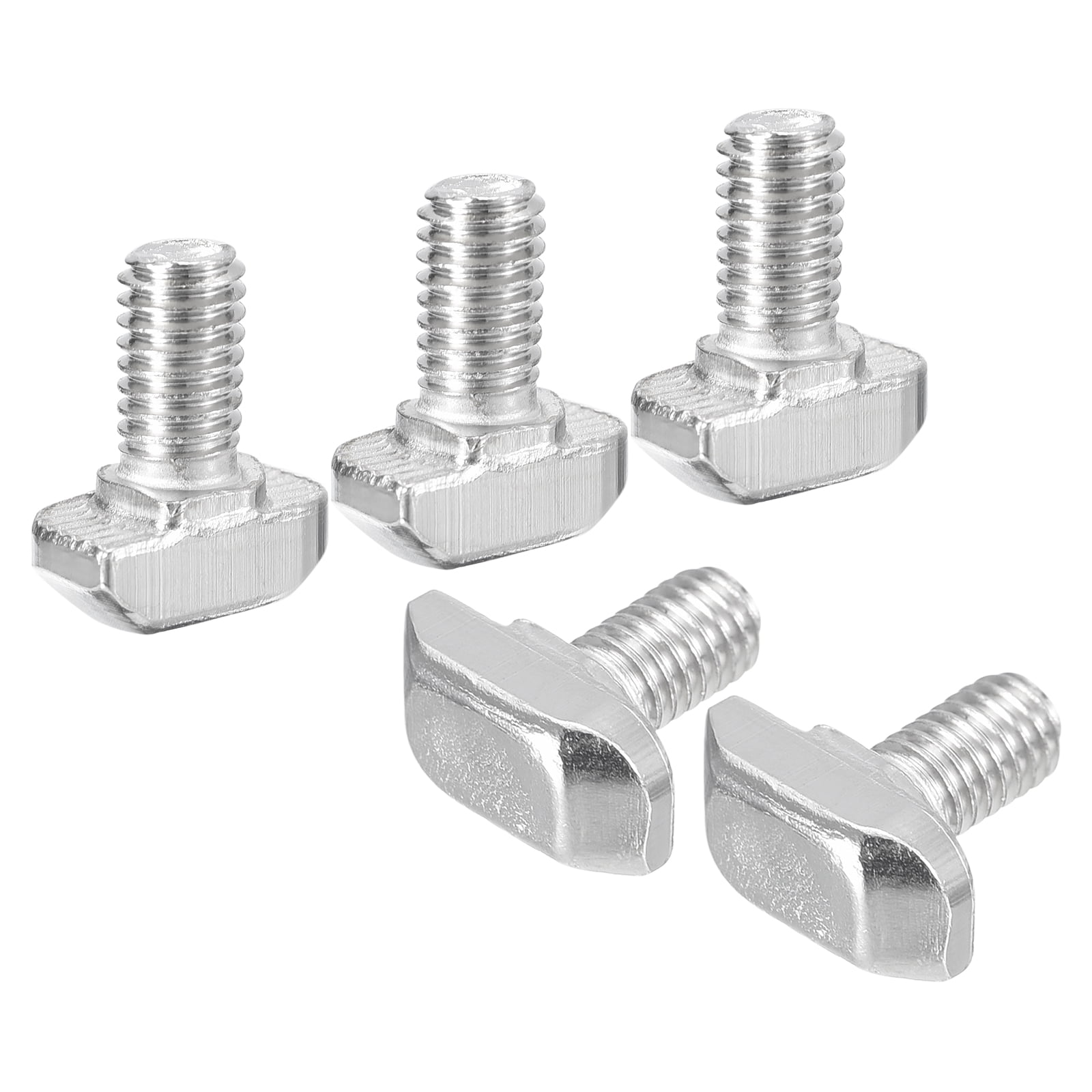 Uxcell M6x12mm T Slot Drop-in Bolt, 20Pack Hammer Head T-Bolt T Shape ...