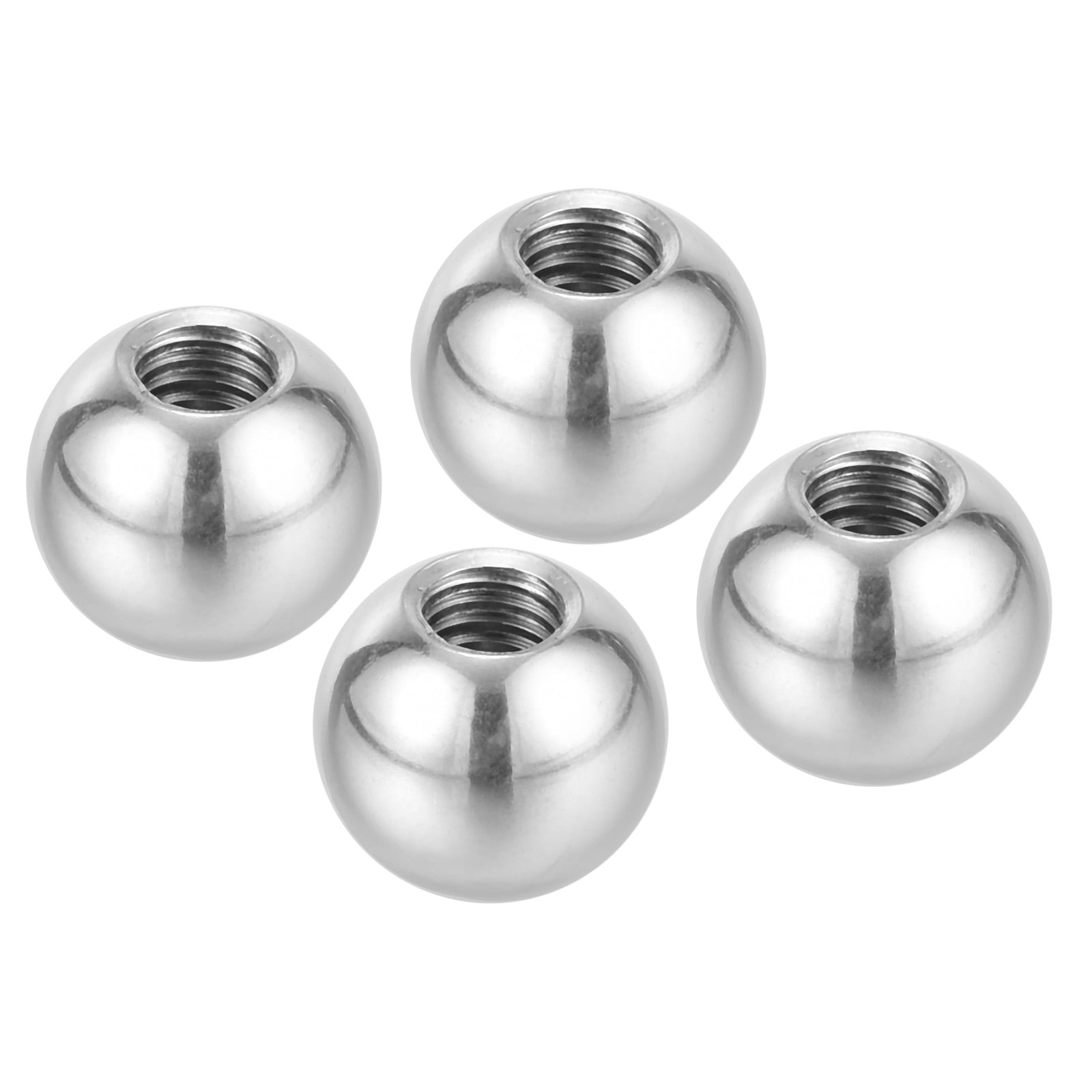 Uxcell M6x14mm Ball Nuts Knob, 4 Pack Thread 304 Stainless Steel Round ...