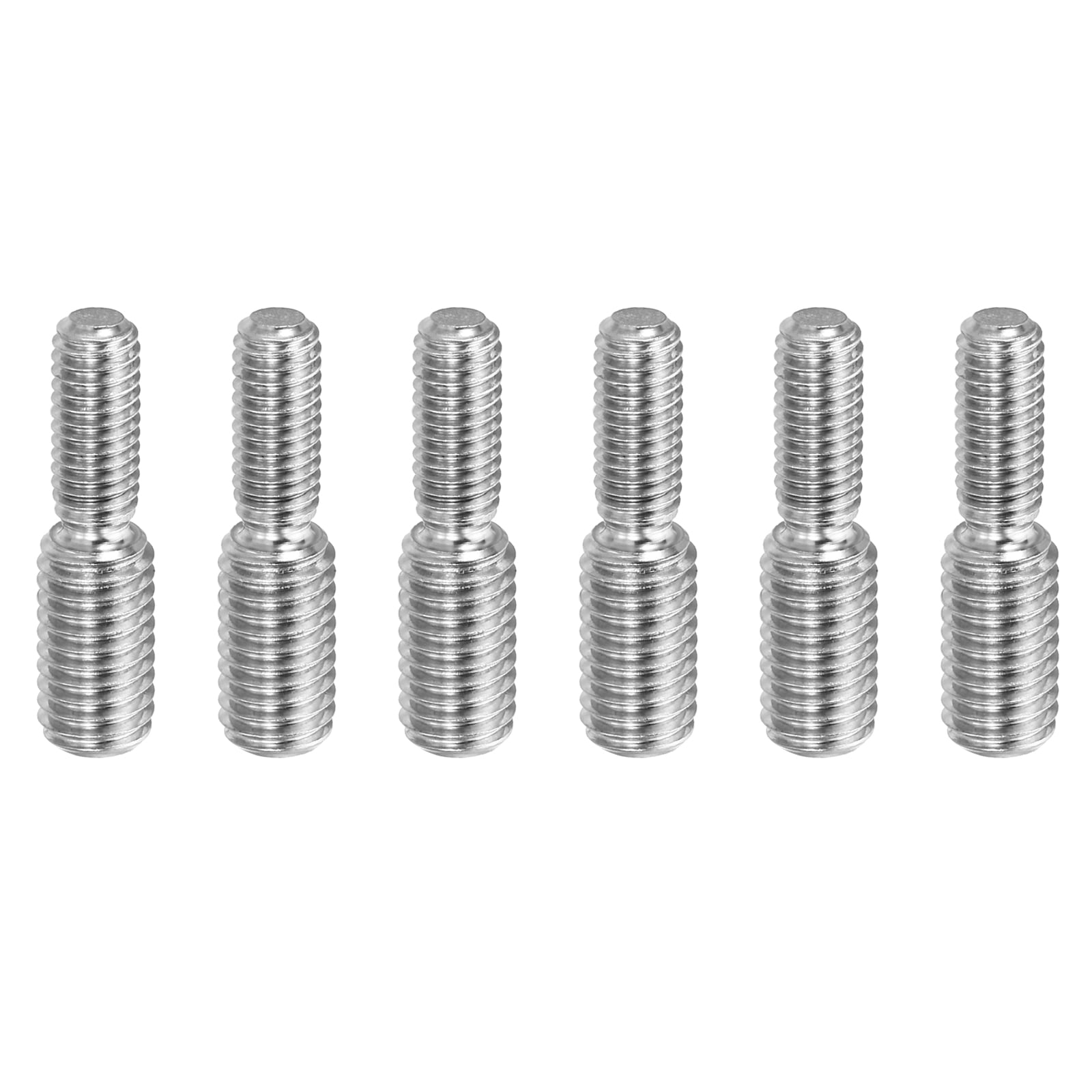Uxcell M6x15 to M8x15 Double End Threaded Stud Screw Bolt, 6 Pack ...
