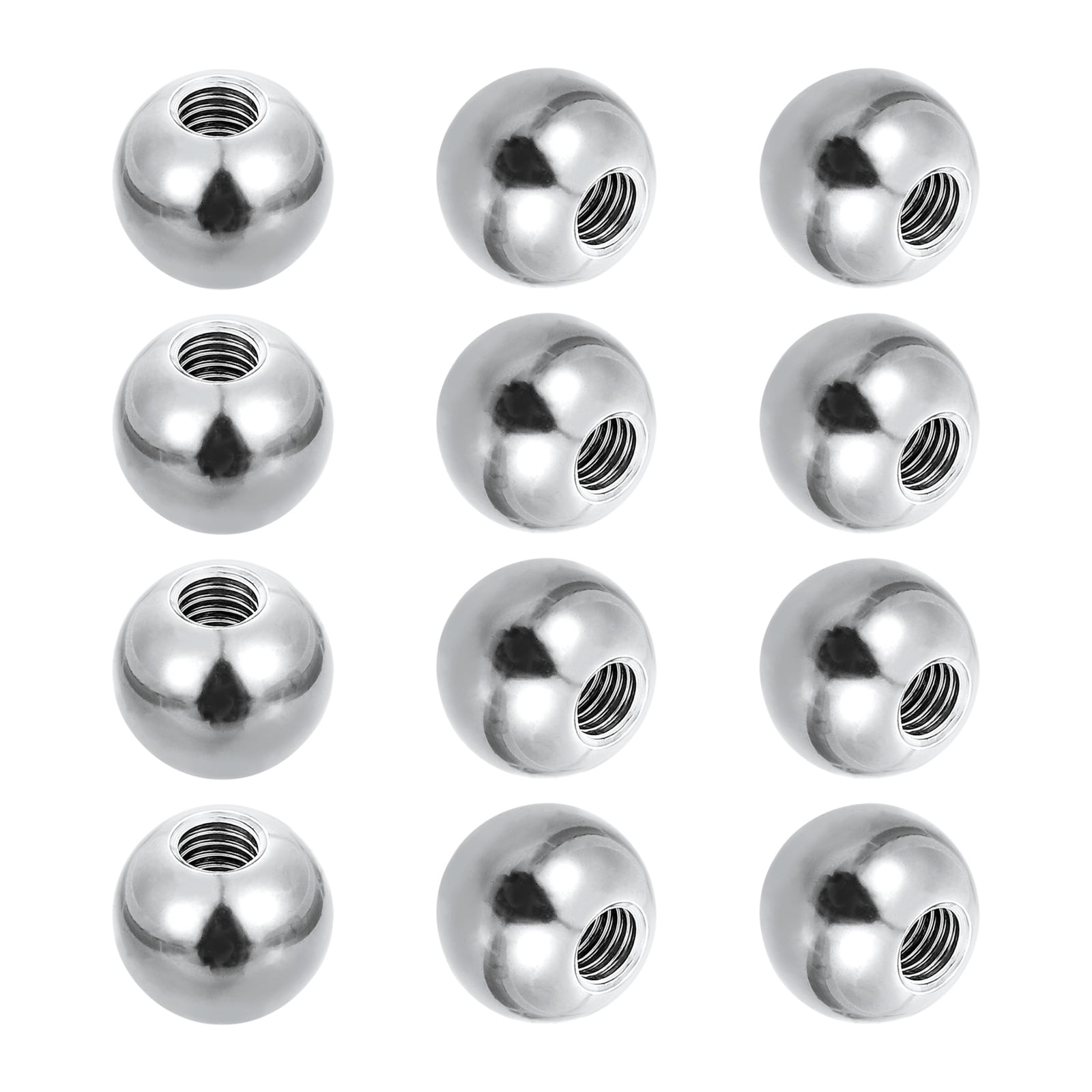 Uxcell Ball Nuts Knob, Stainless Steel Round Solid Blind Hole ...