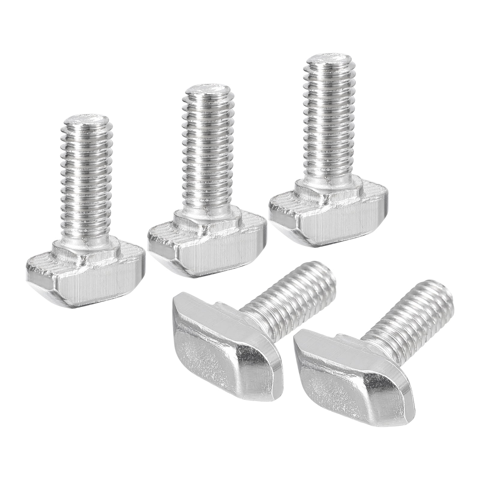Uxcell M6x16mm T Slot Drop-in Bolt, 40Pack Hammer Head T-Bolt T Shape ...