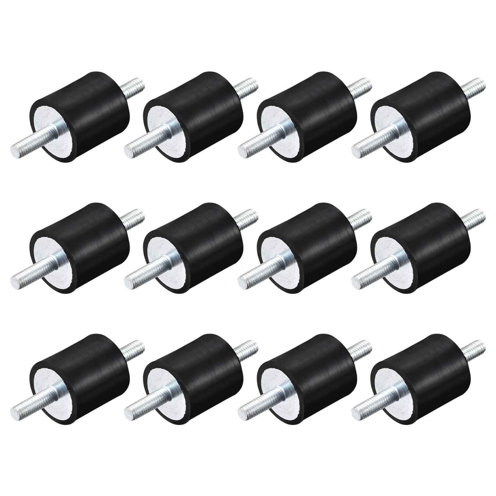 Uxcell M6x18mm Rubber Mounts, 12 Pack Anti Isolator Studs Shock ...