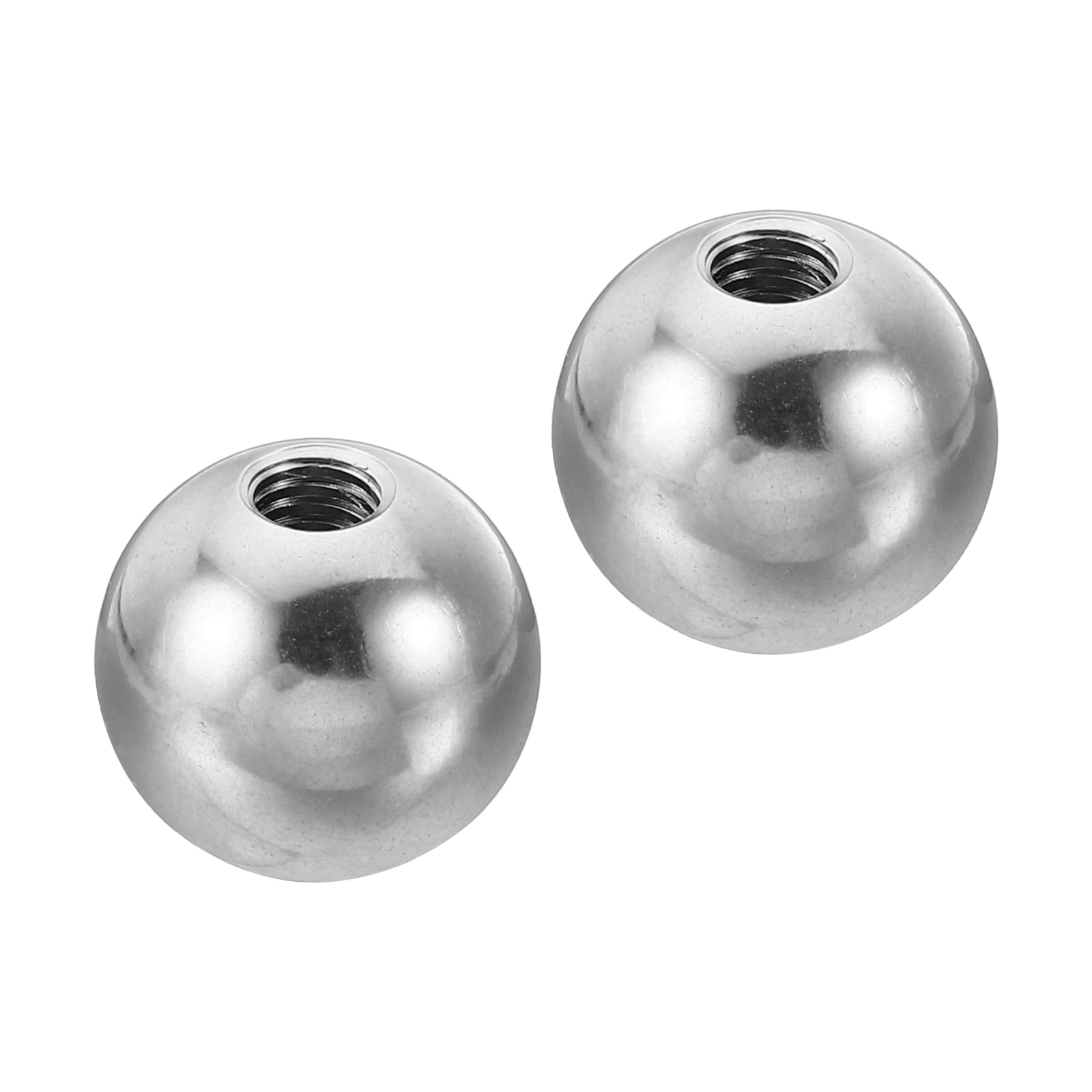 Uxcell M6x20mm Ball Nuts Knob, 2 Pack Thread 304 Stainless Steel Round ...